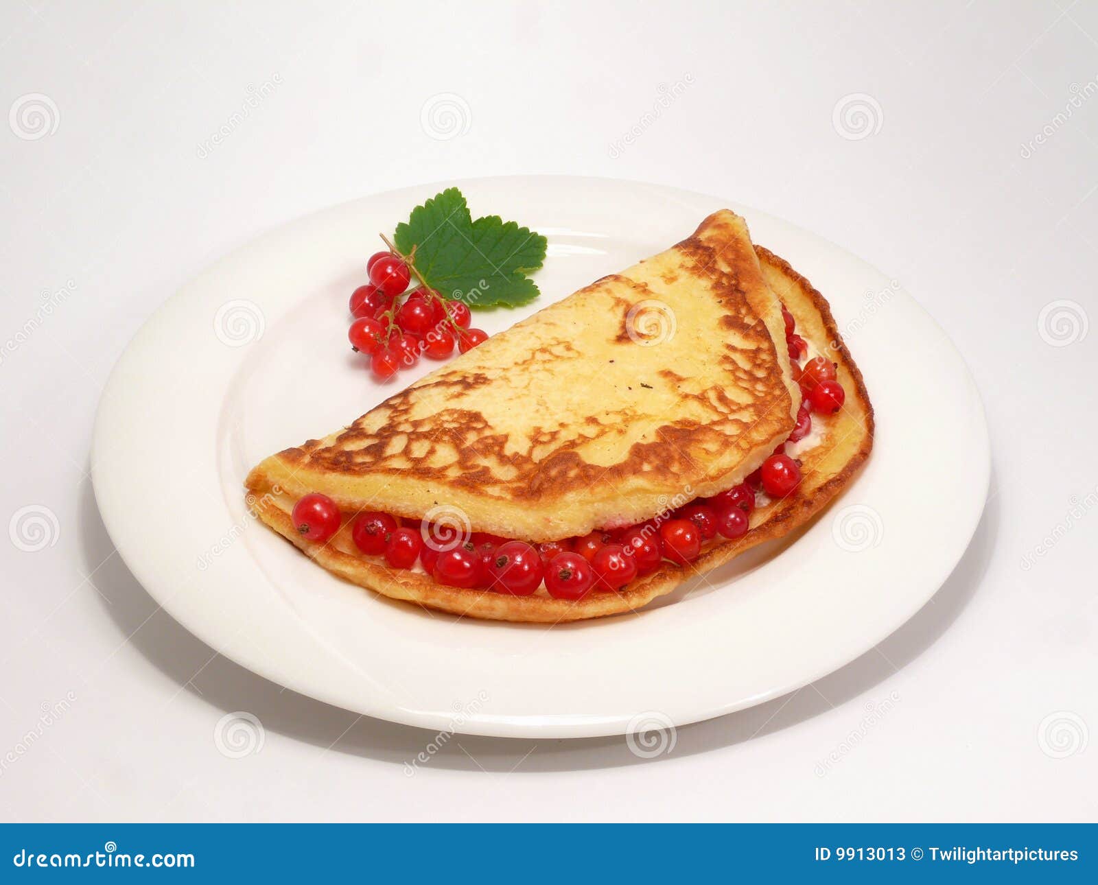 Pancake with berries stock image. Image of fruits, bakery - 9913013