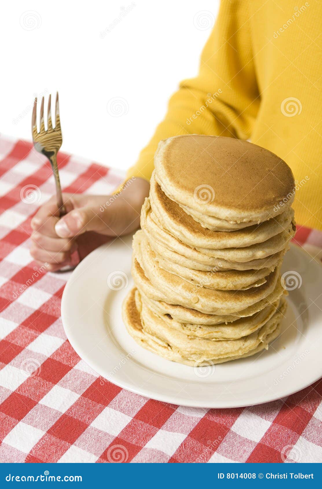 Pancake Breakfast 2 stock photo. Image of fork, meal, pancakes - 8014008