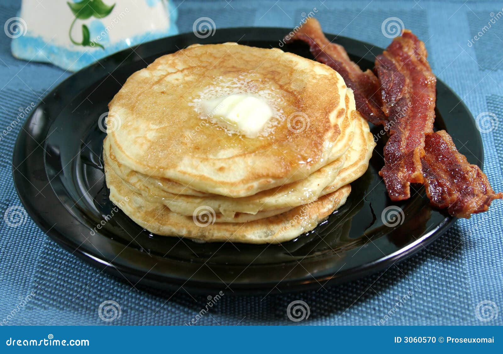Pancake Breakfast stock photo. Image of creamer, flapjacks - 3060570