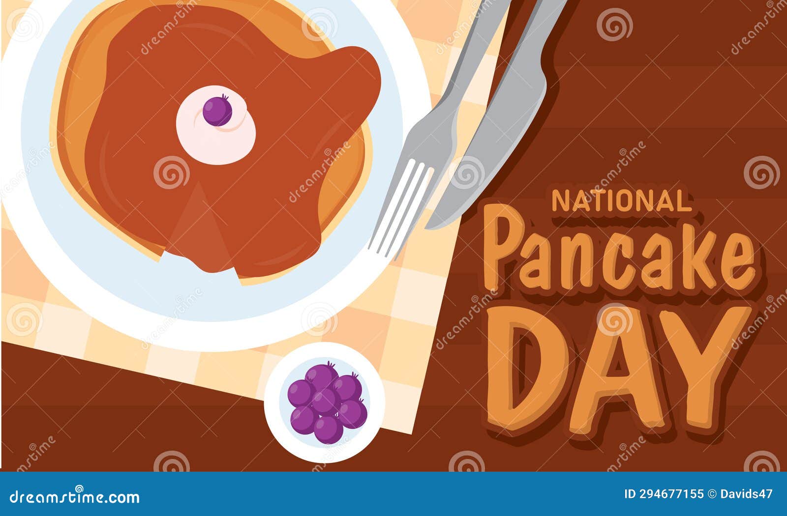 Pancake Day Poster Traditional Food Vector Stock Vector - Illustration ...
