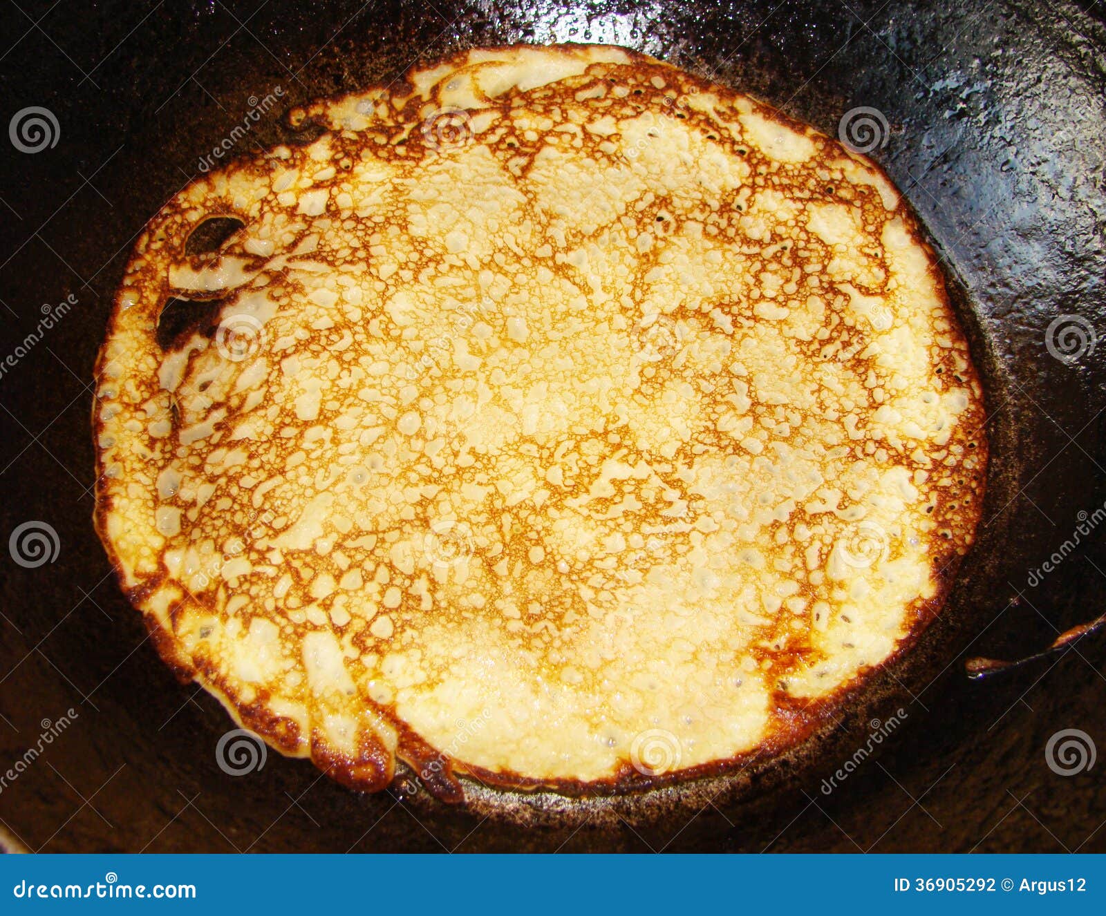 Pancake grilling stock photo. Image of iron, griddle - 36905292