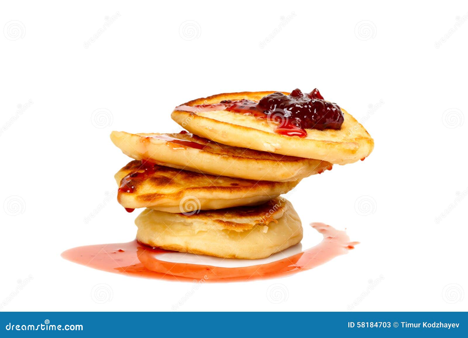 Pancake stock image. Image of isolated, pile, fruit, berry - 58184703