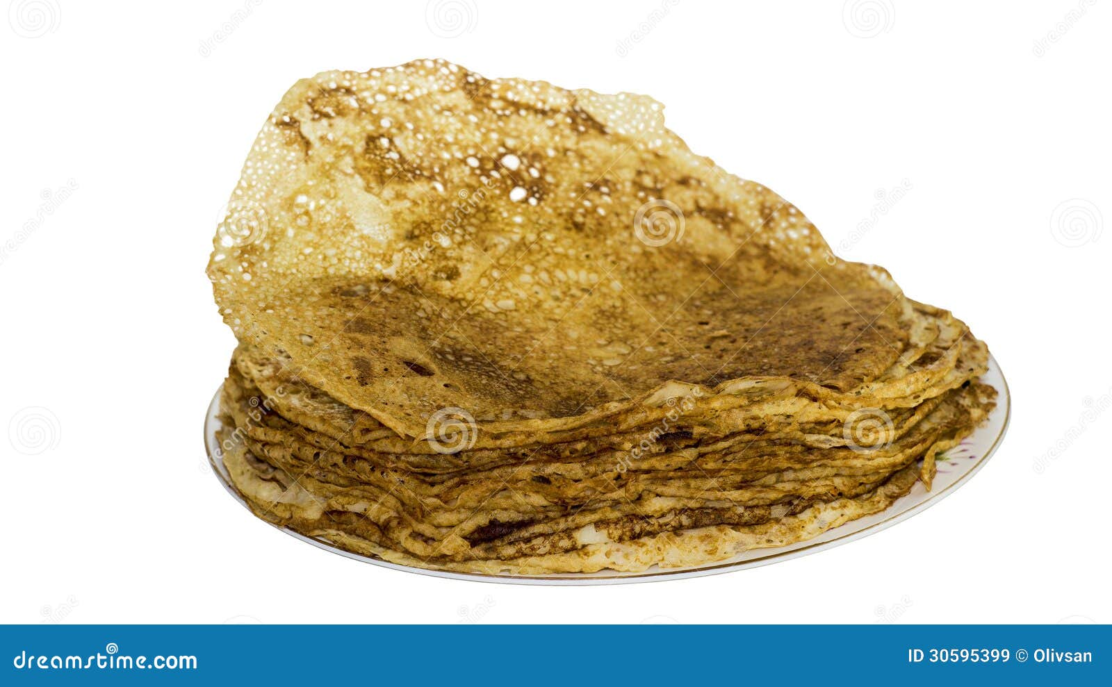 Pancake Made Ready for Lump into Mouth Stock Image - Image of stacring ...