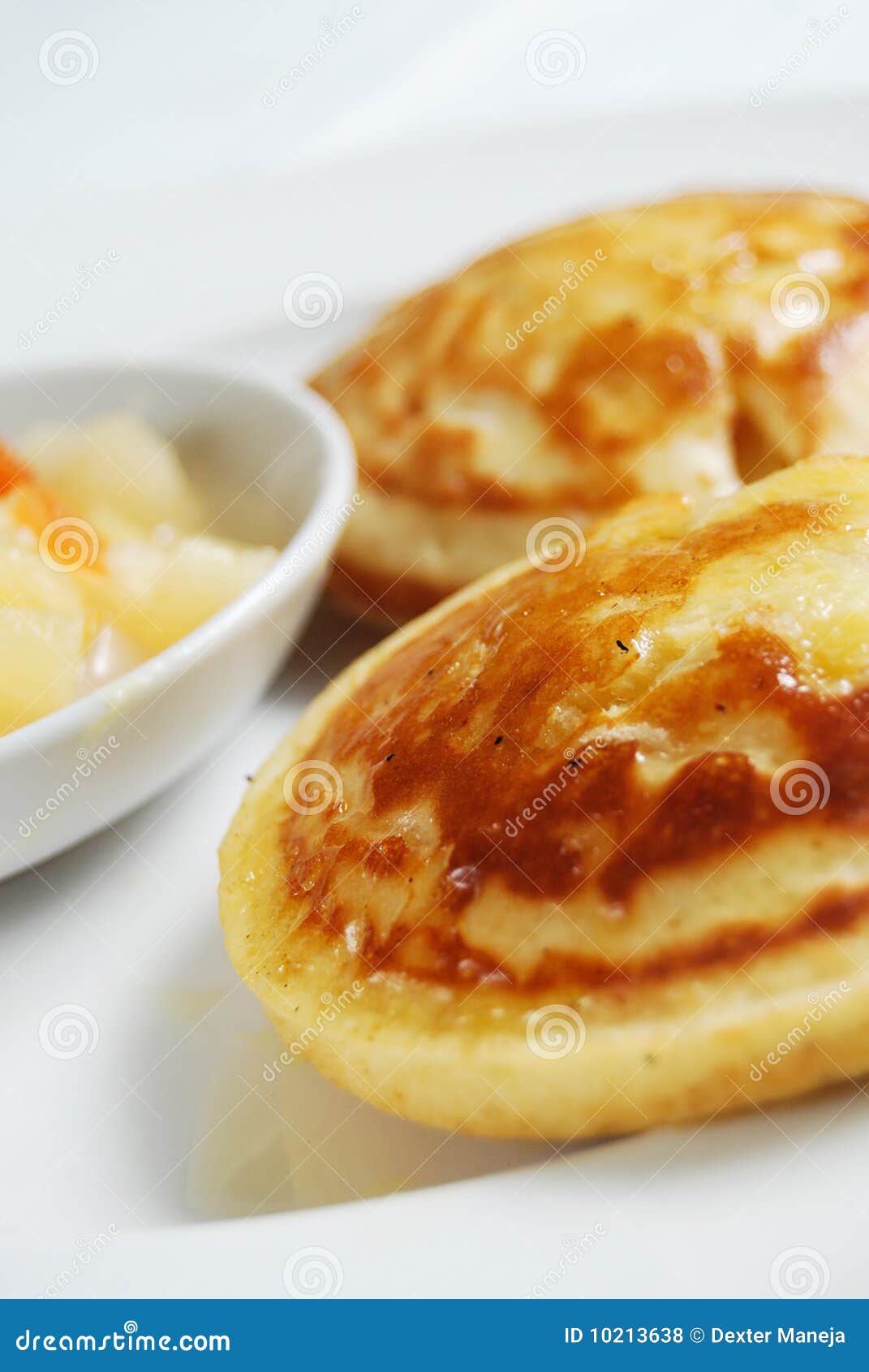 Pancake on a plate stock photo. Image of tasty, cake - 10213638