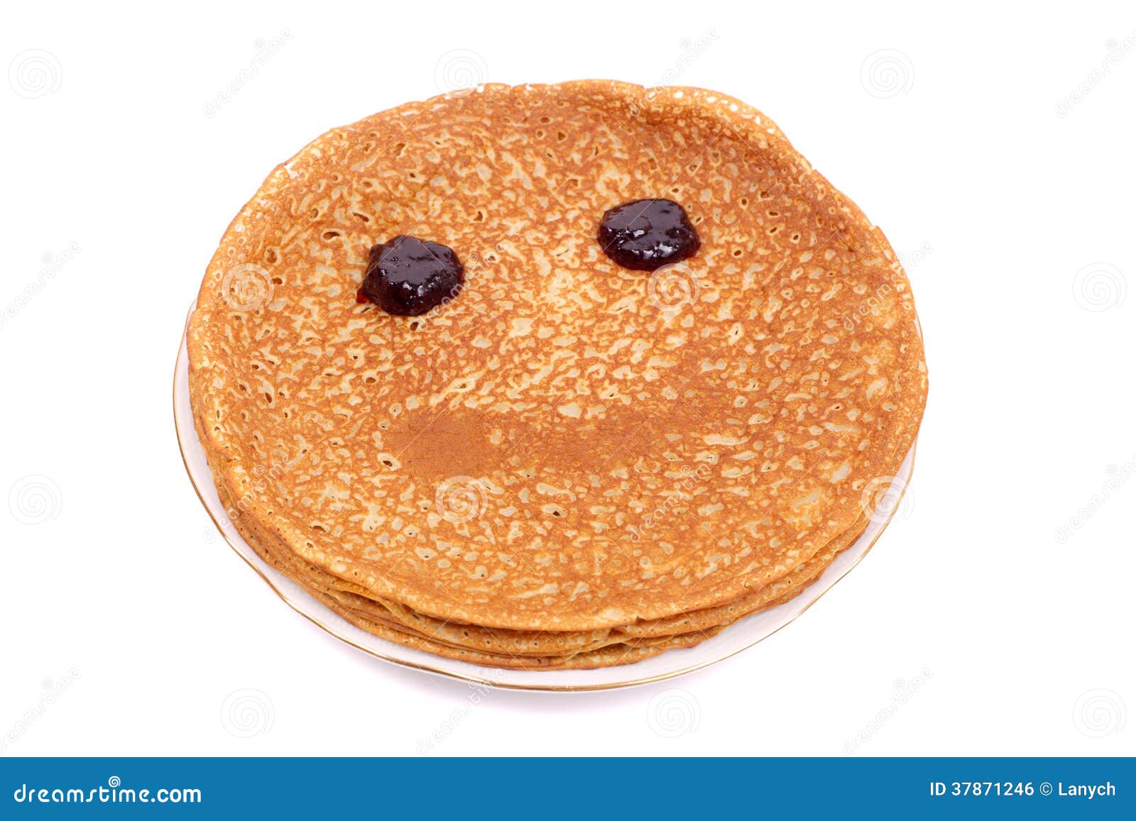 Pancake smile stock photo. Image of gold, brunch, holiday - 37871246