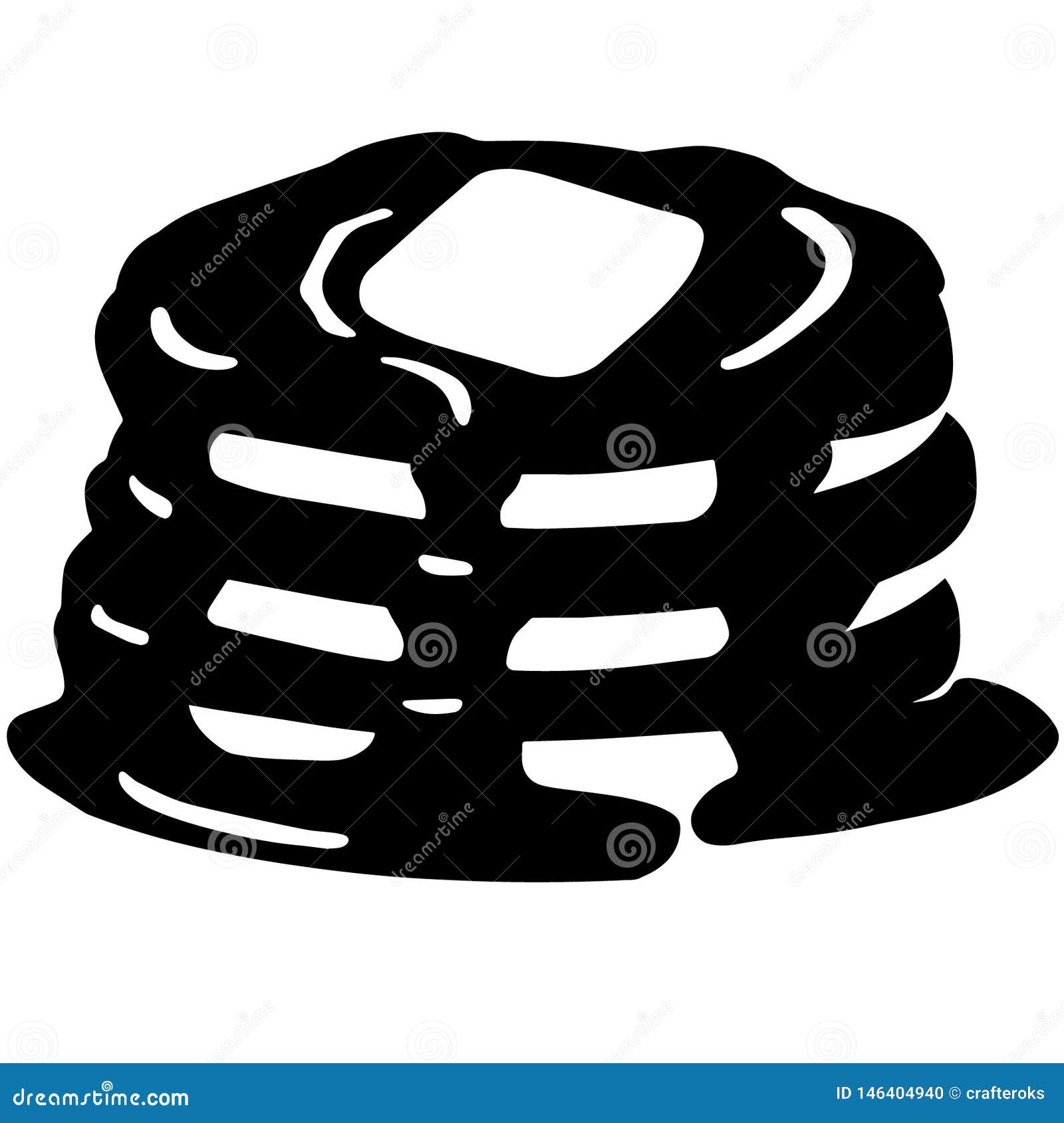 Pancake Vector Eps Illustration by Crafteroks Stock Vector ...