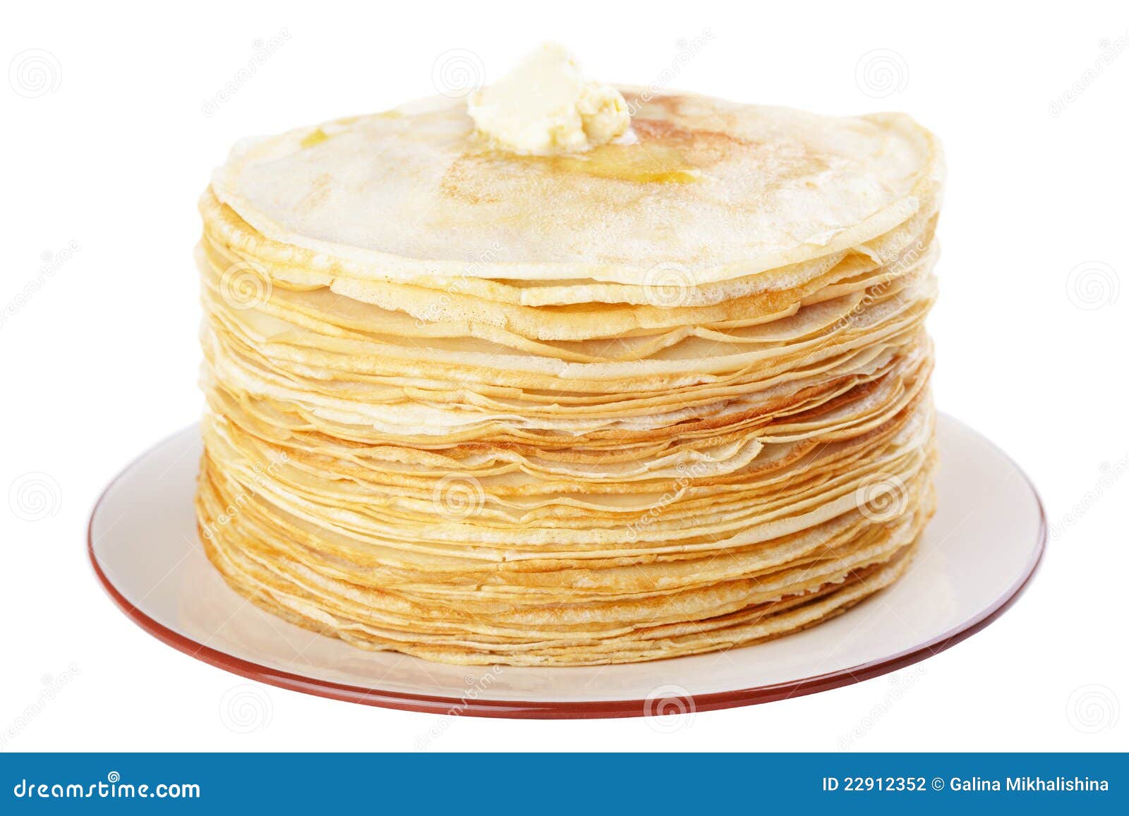 Pancakes stock photo. Image of folded, roasted, isolated - 22912352