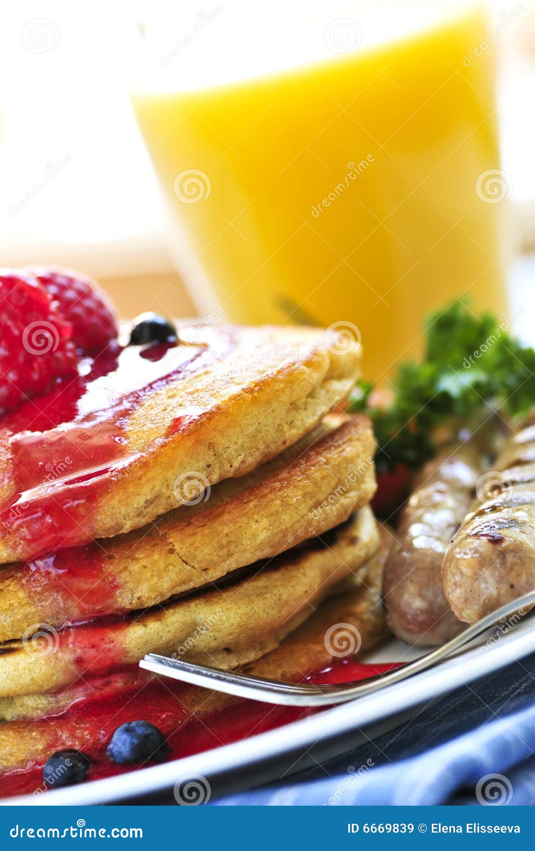 Pancakes breakfast stock image. Image of golden, cooking - 6669839