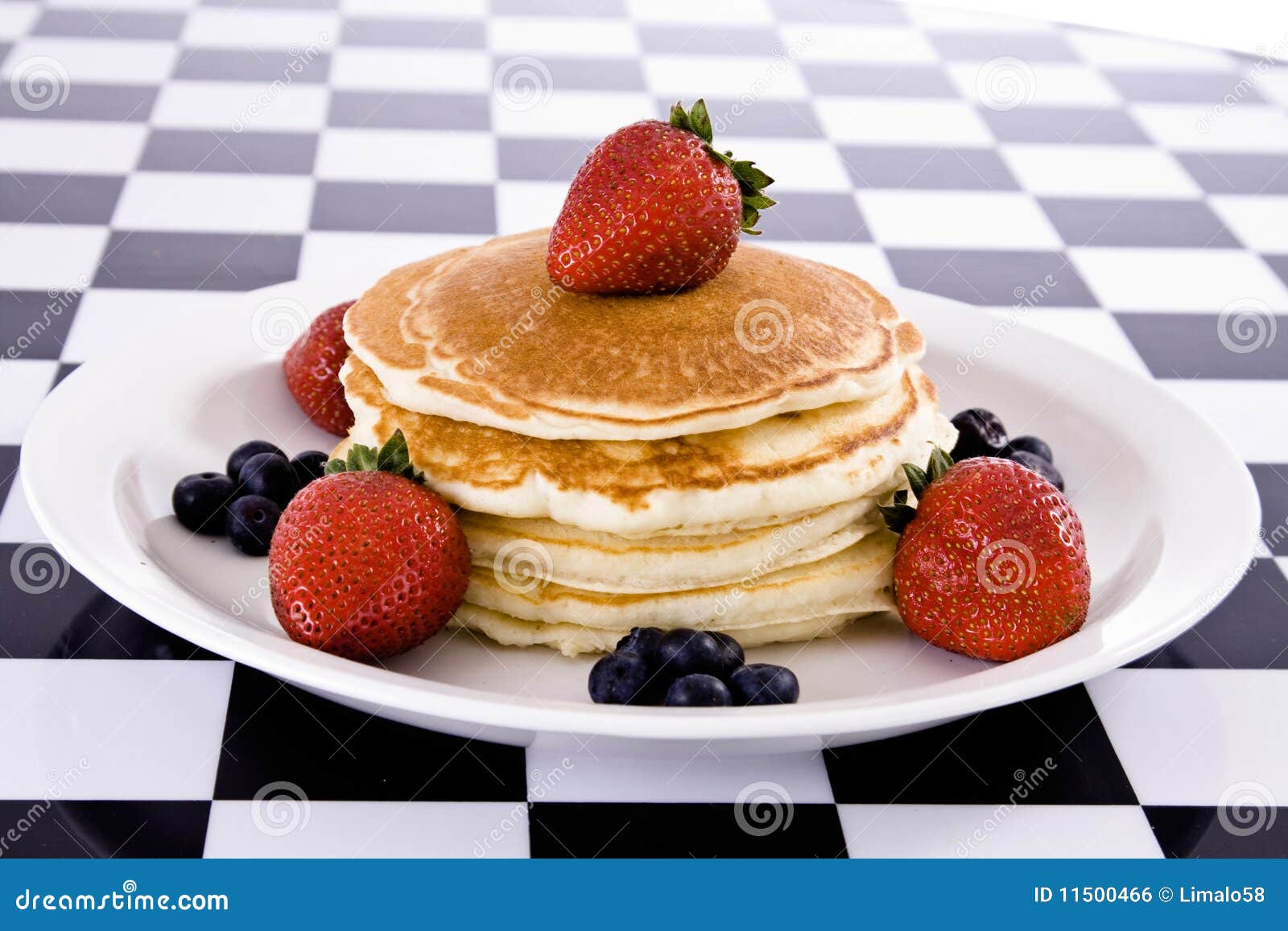 Pancakes with fresh fruit stock photo. Image of healthy - 11500466
