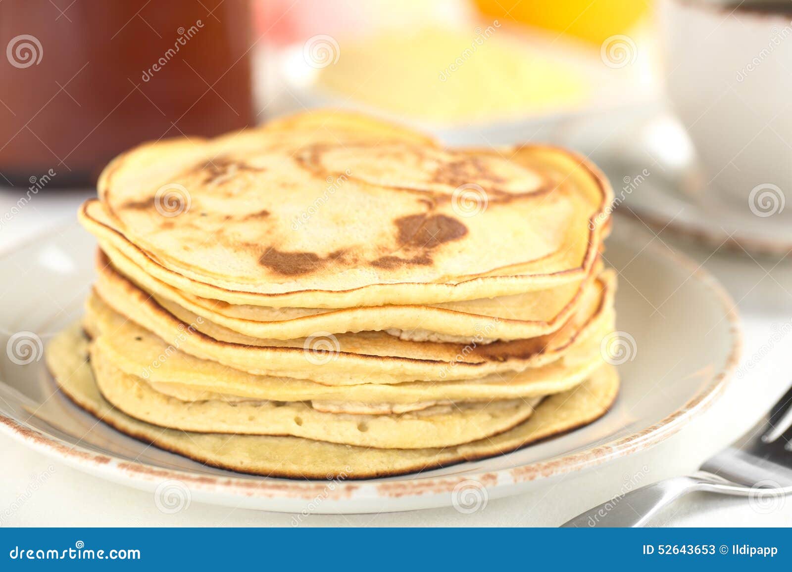 Pancakes stock image. Image of pancake, photograph, focus - 52643653