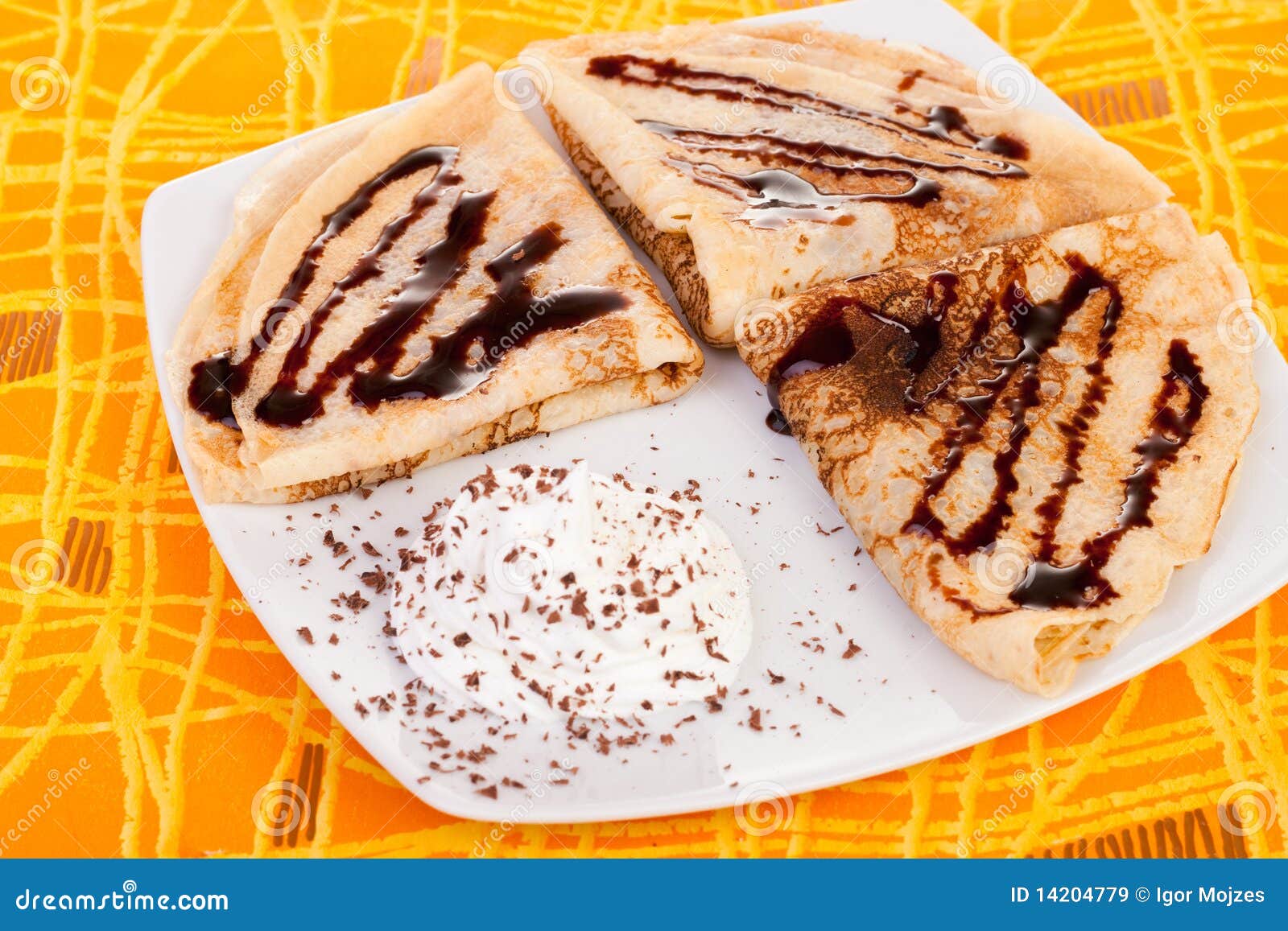 Pancakes -front view stock image. Image of breakfast - 14204779