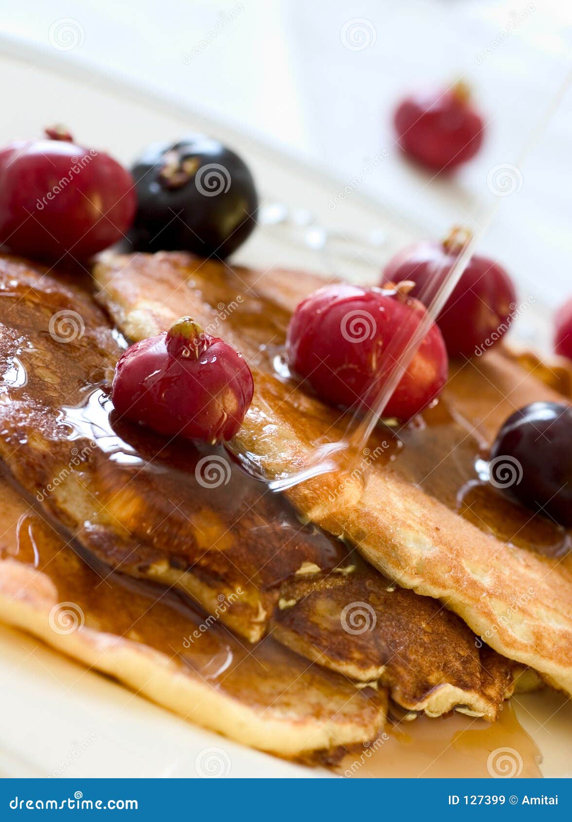 Pancakes & Fruits stock image. Image of dessert, snack - 127399