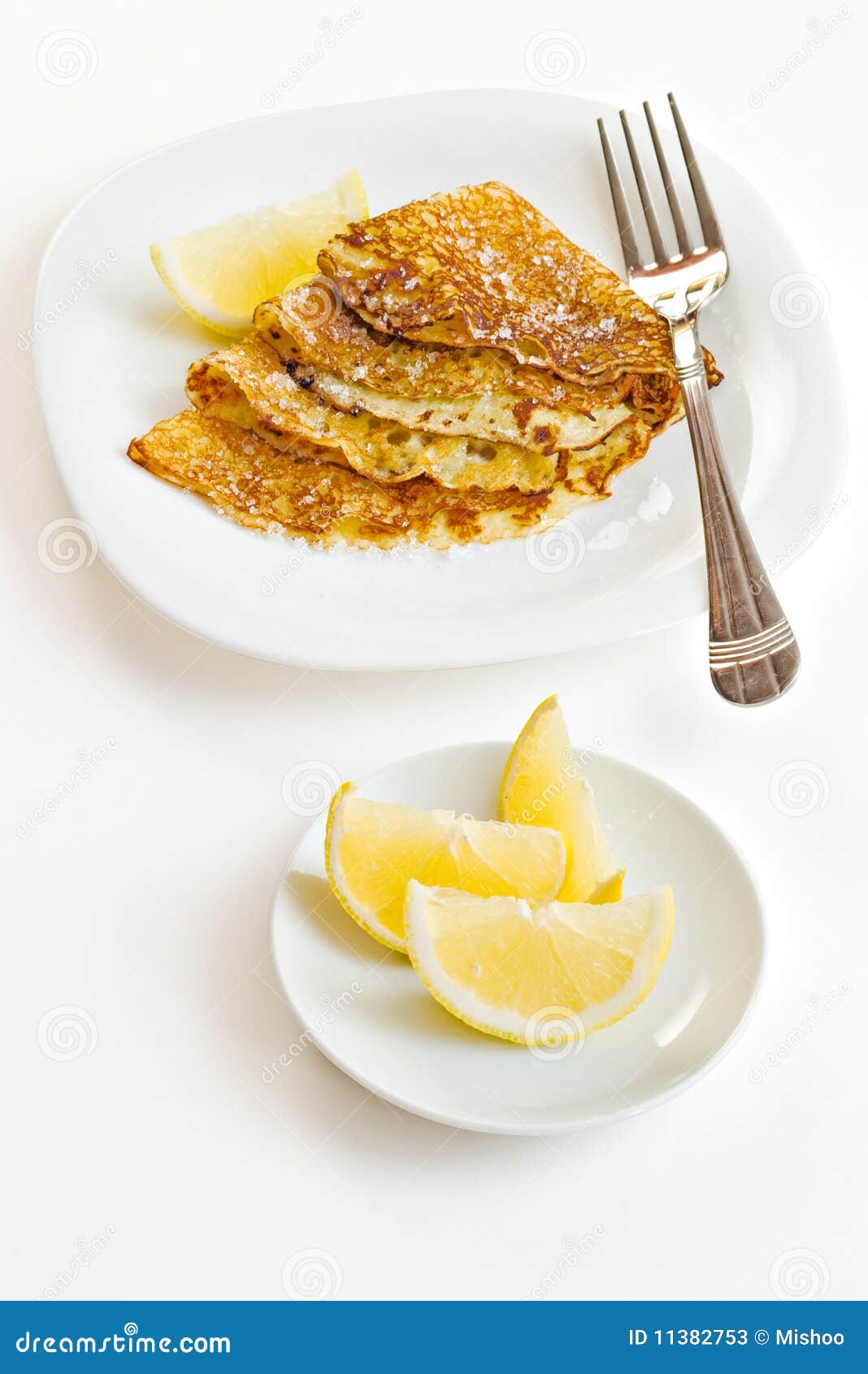 Pancakes with lemon slices stock image. Image of fresh - 11382753