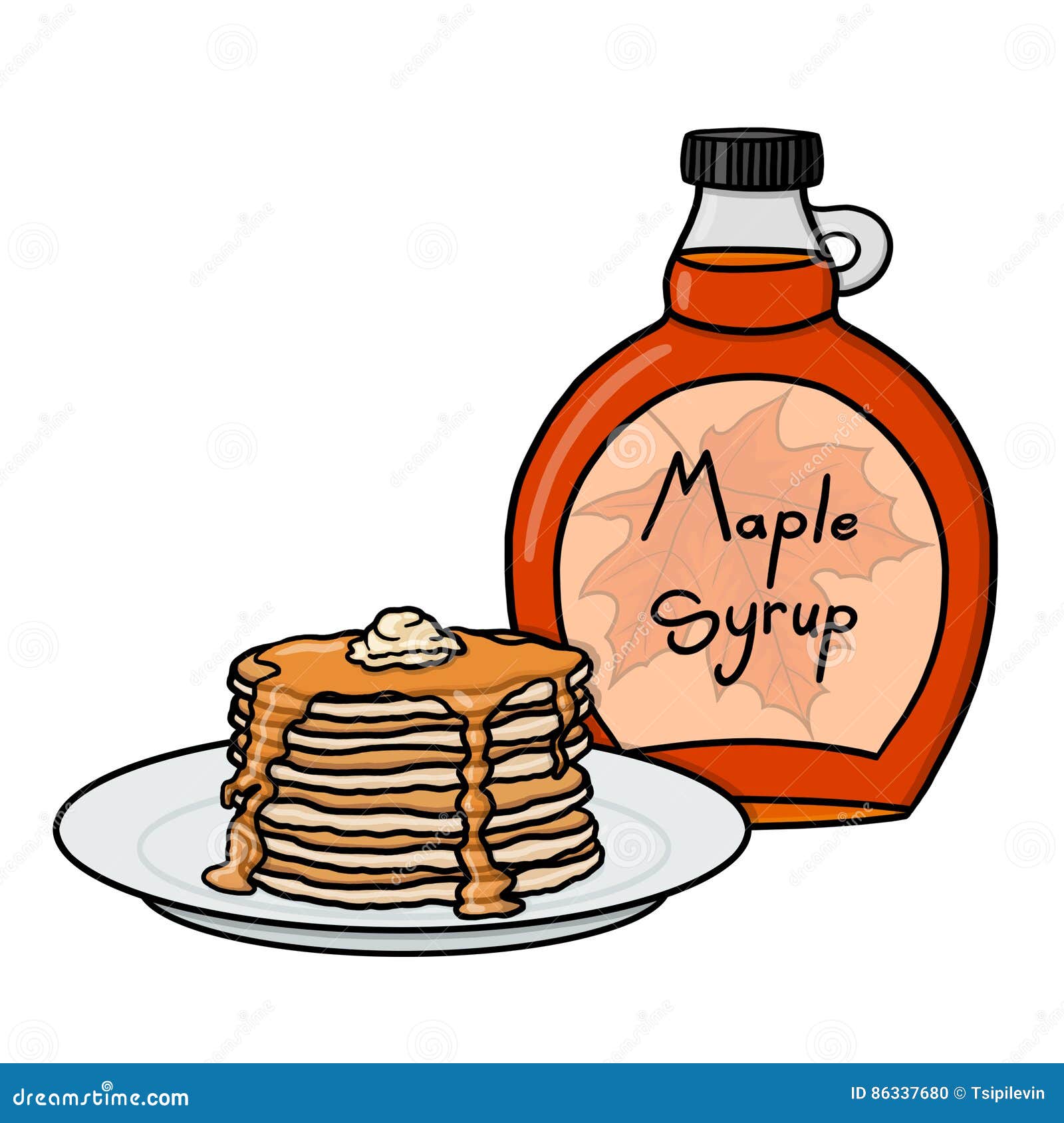 Cartoon Maple Syrup