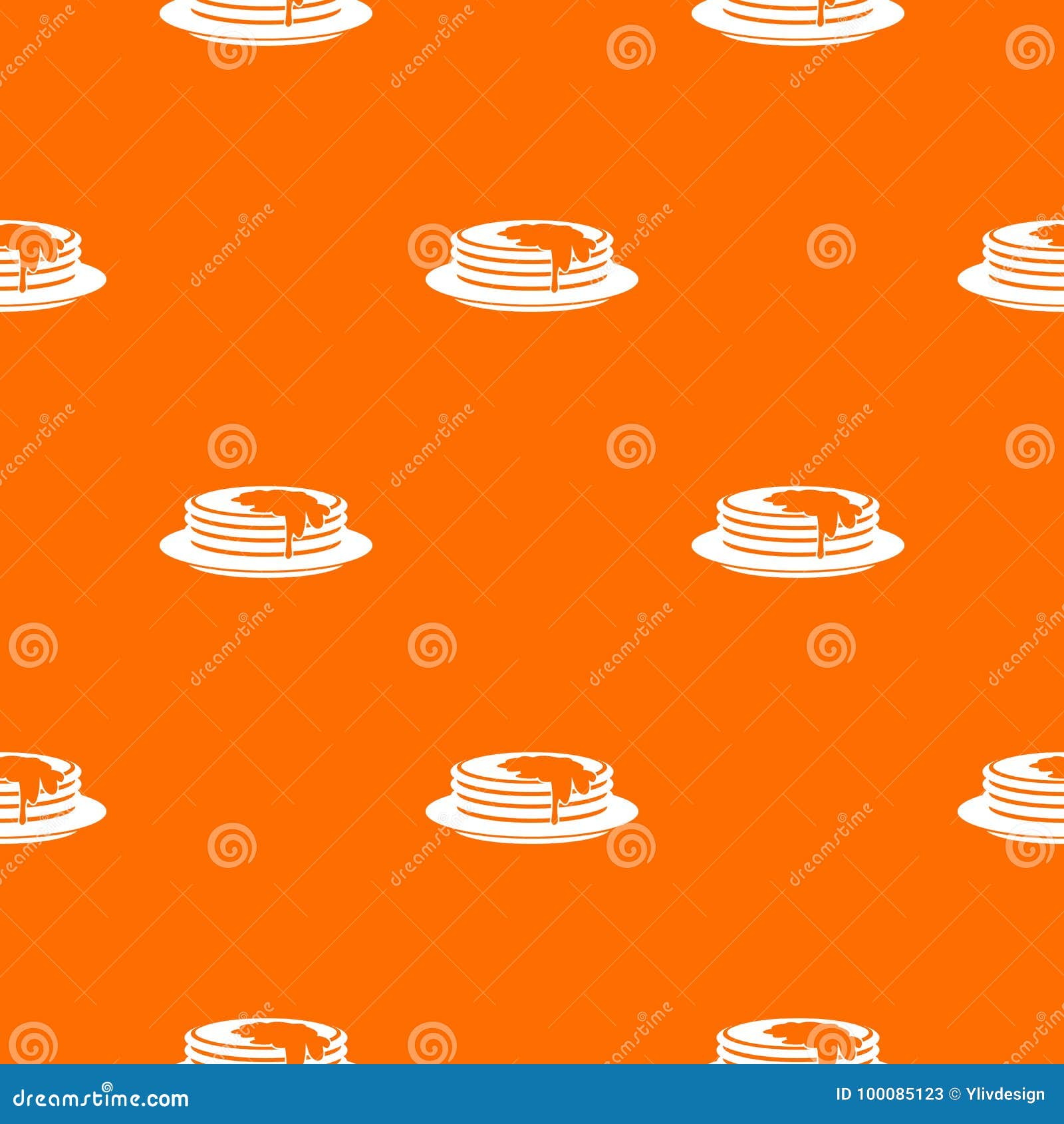 Pancakes pattern seamless stock vector. Illustration of repeating ...