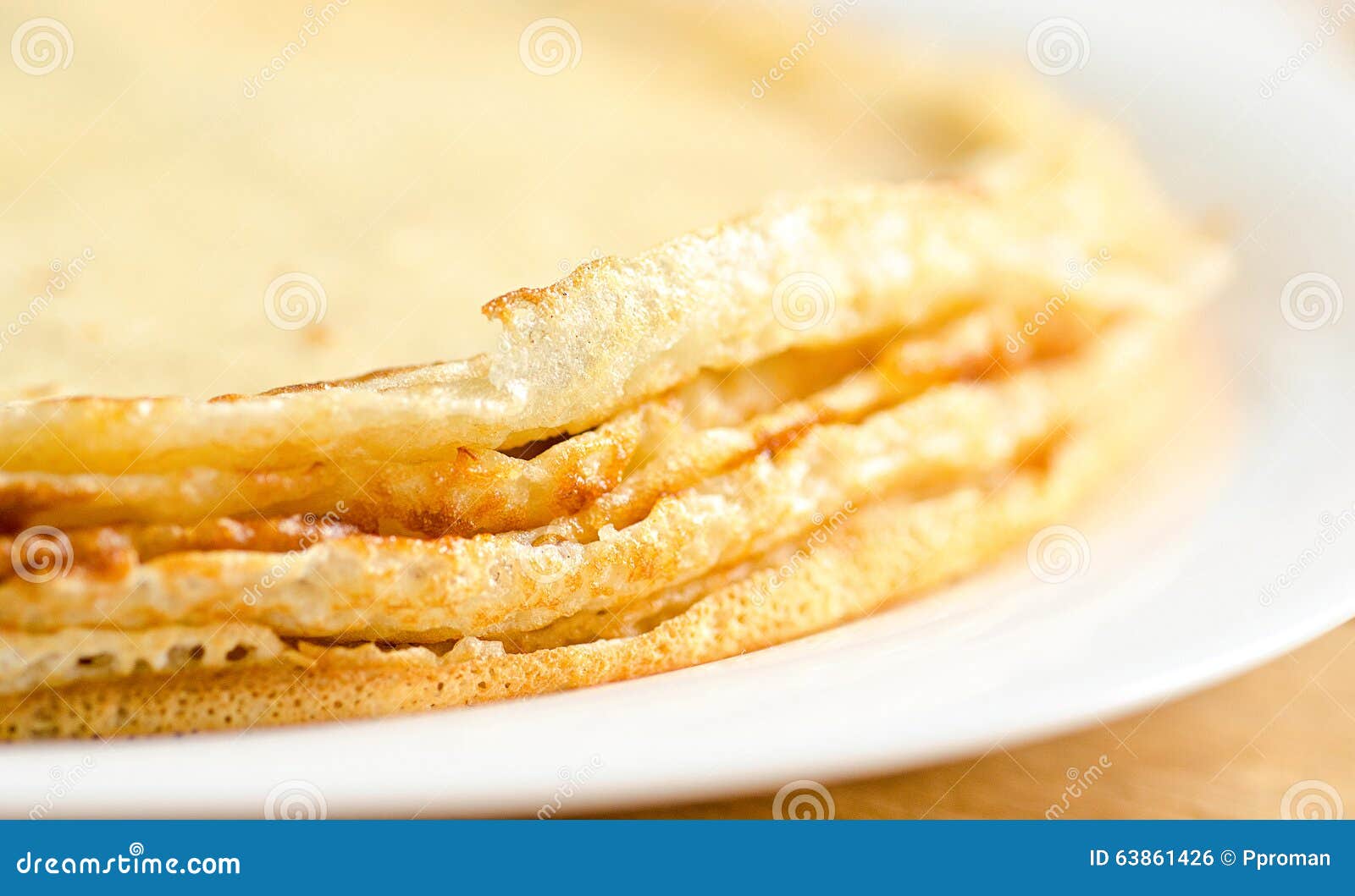 Pancakes on a plate stock photo. Image of calories, sweet - 63861426
