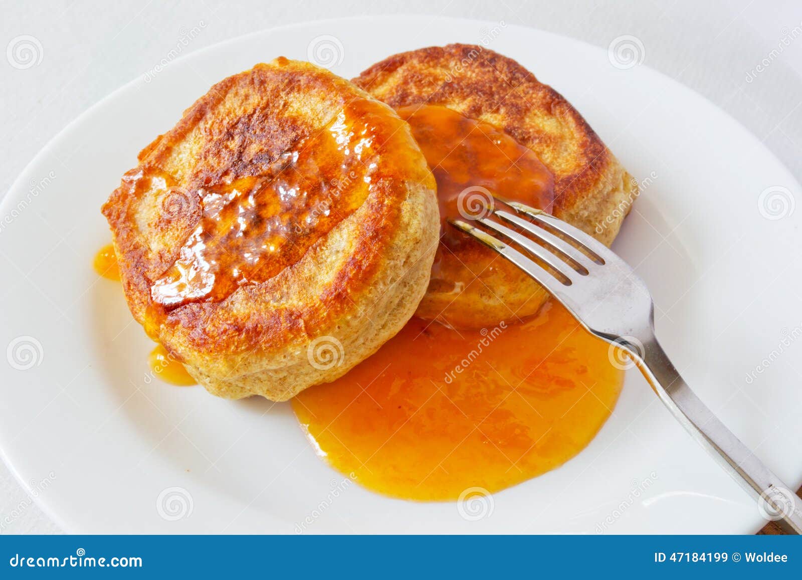 2 pancakes stock image. Image of crepe, fried, homemade - 47184199