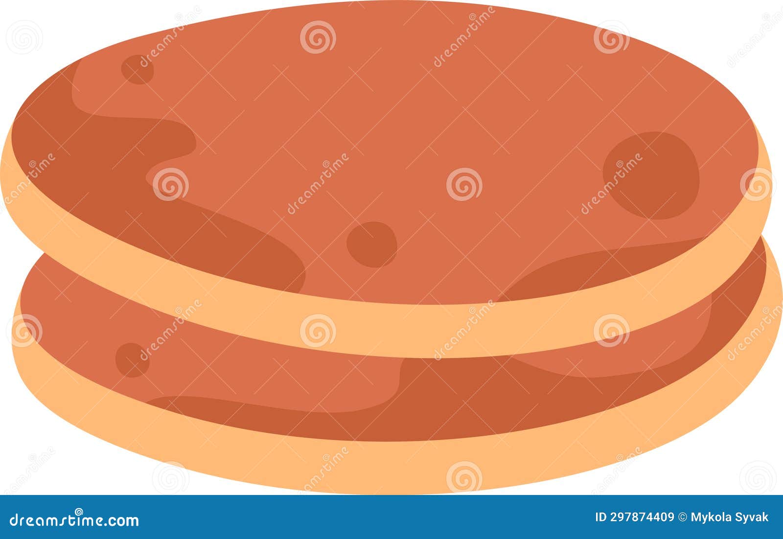 Pancakes Stack Icon stock vector. Illustration of icon - 297874409