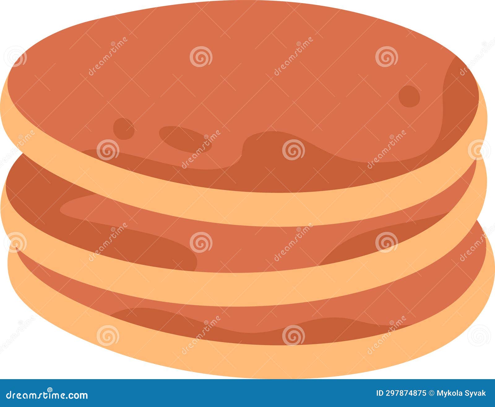 Pancakes Stack Icon stock vector. Illustration of maple - 297874875