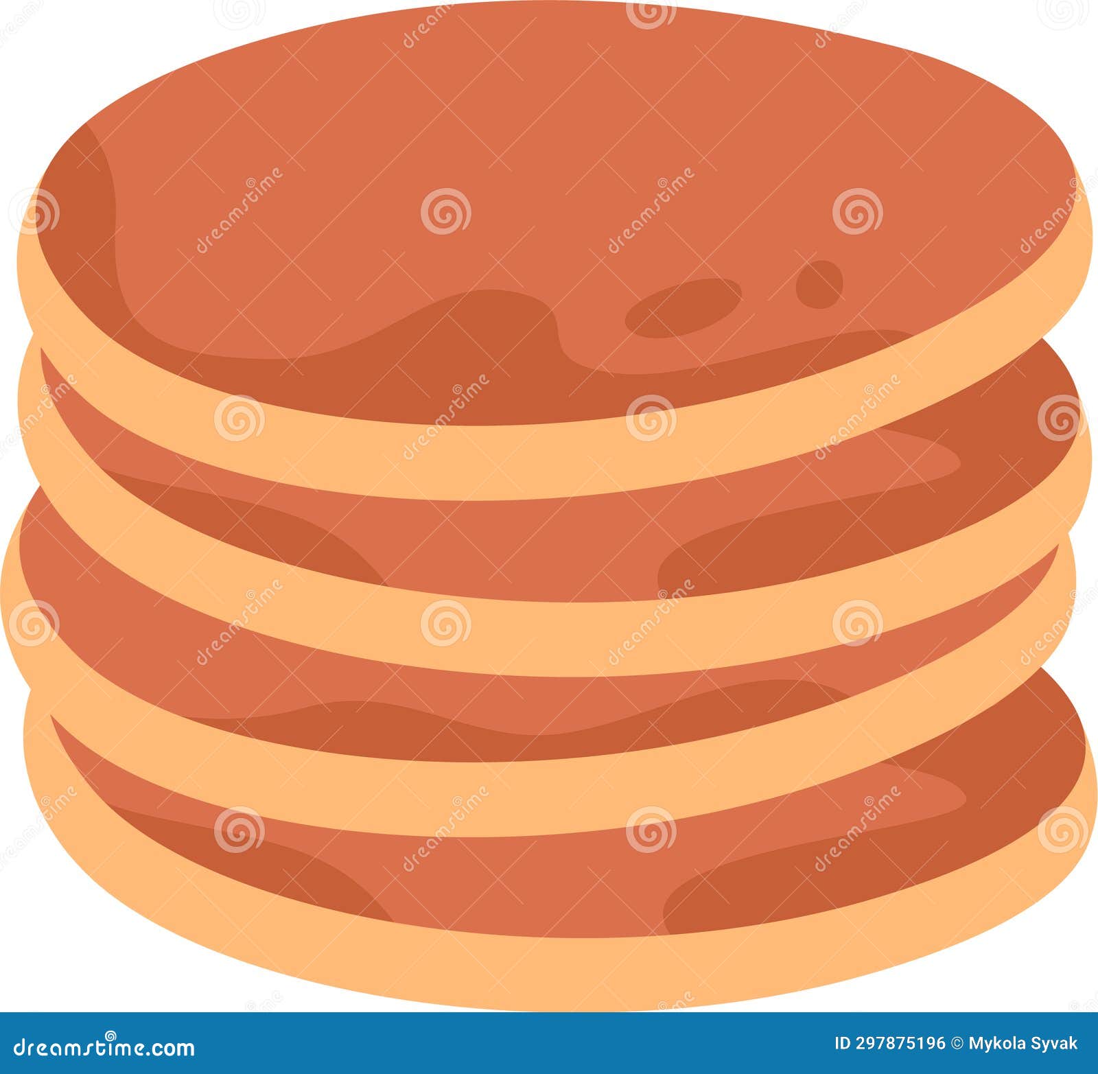 Pancakes Stack Icon stock illustration. Illustration of butter - 297875196