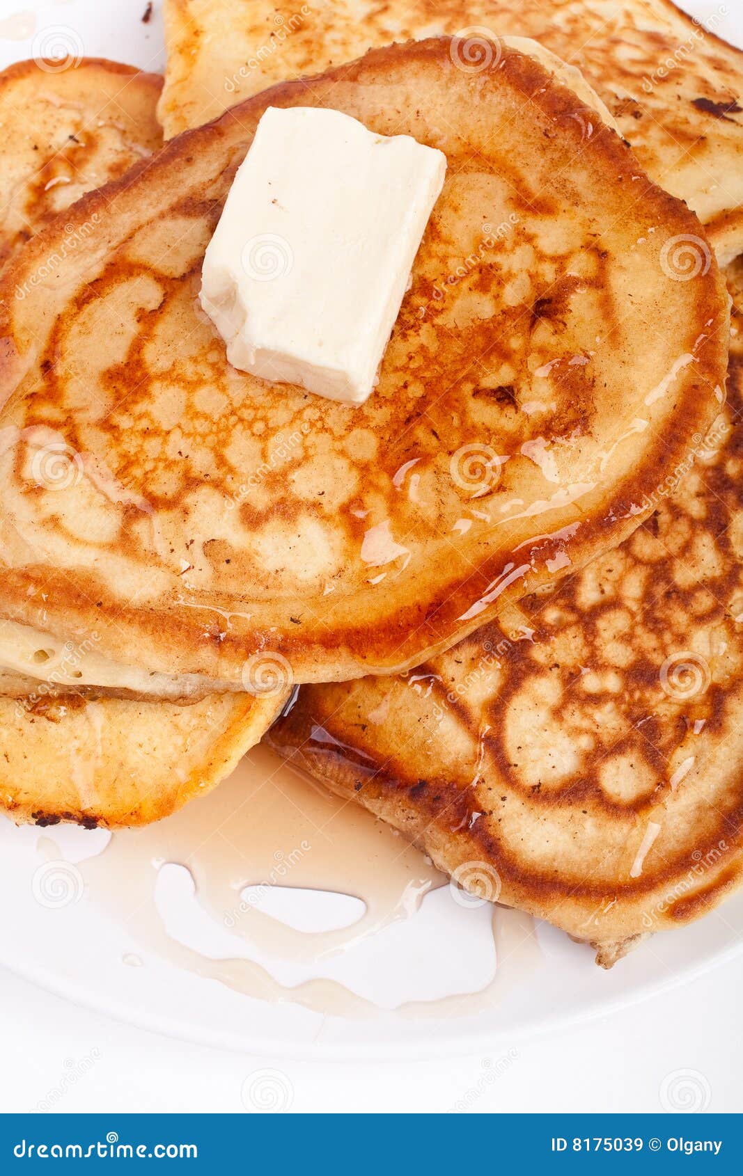 Pancakes with Syrup and Butter Stock Image - Image of hungry, cook: 8175039