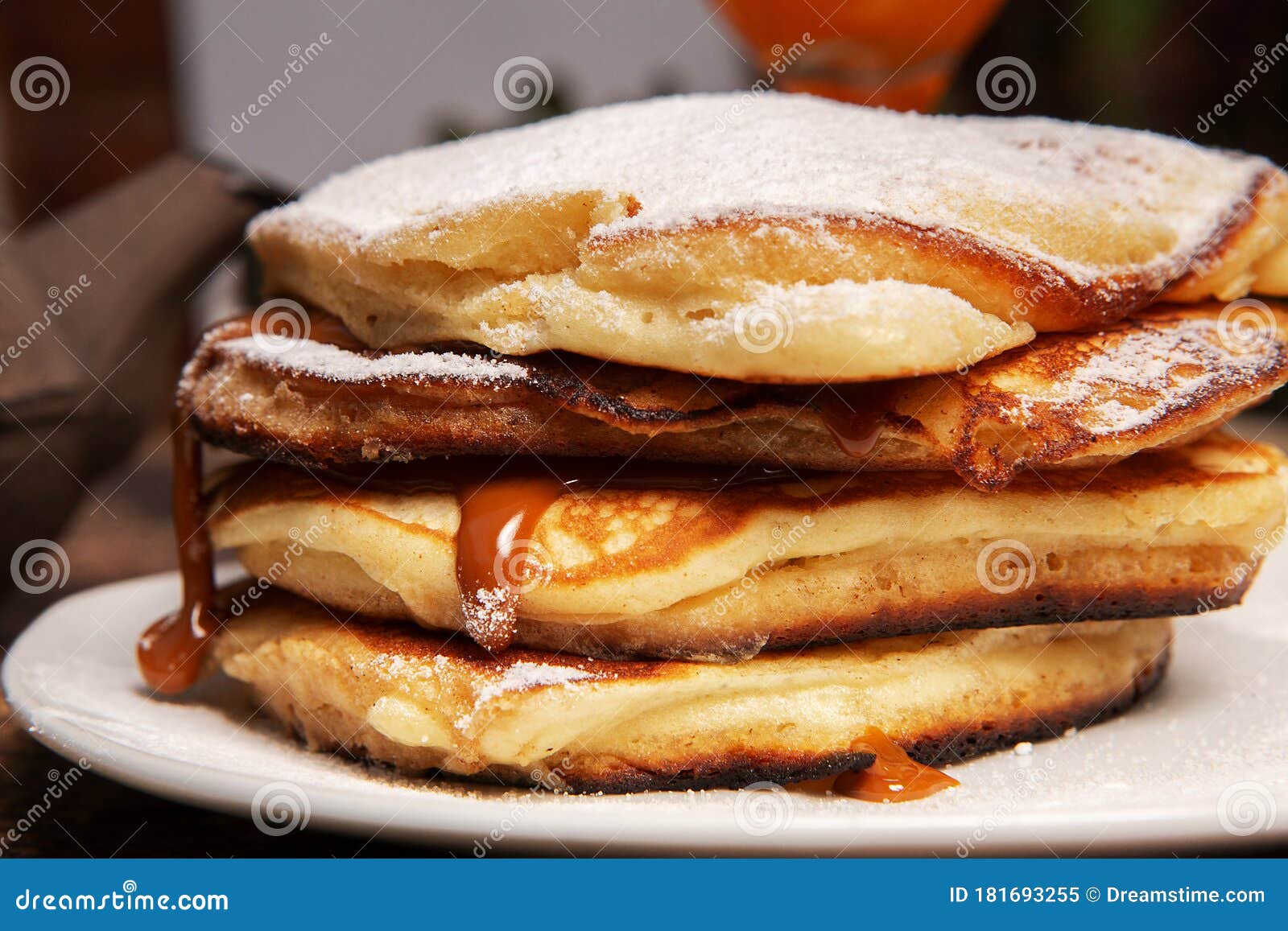 Pancakes Breakfast Delicious Table Homemade Stock Image - Image of ...