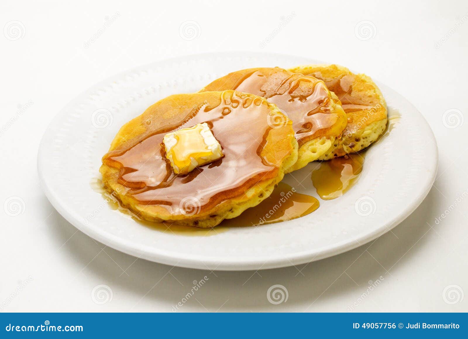 Pancakes stock photo. Image of white, syrup, maple, plate - 49057756