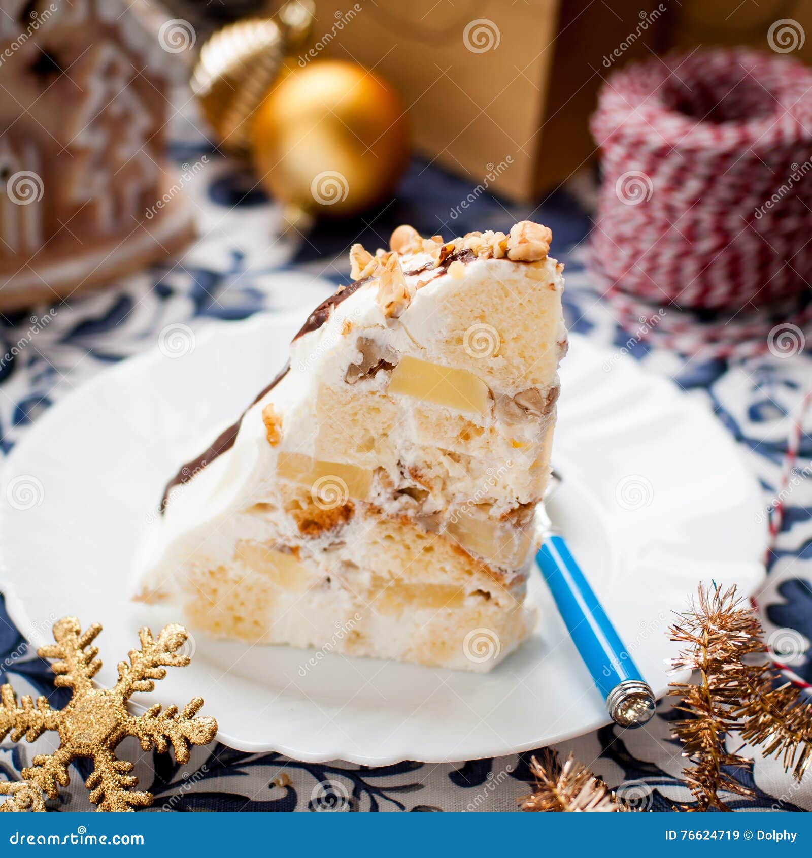 Pancho Cake stock image. Image of pastry, mousse, homemade - 76624719