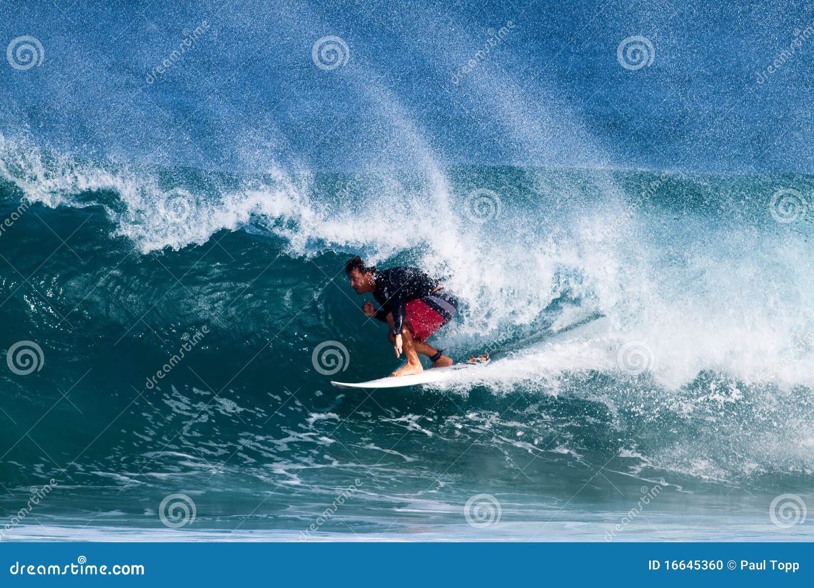 Pancho Sullivan Surfing at Rocky Point in Hawaii Editorial Image ...