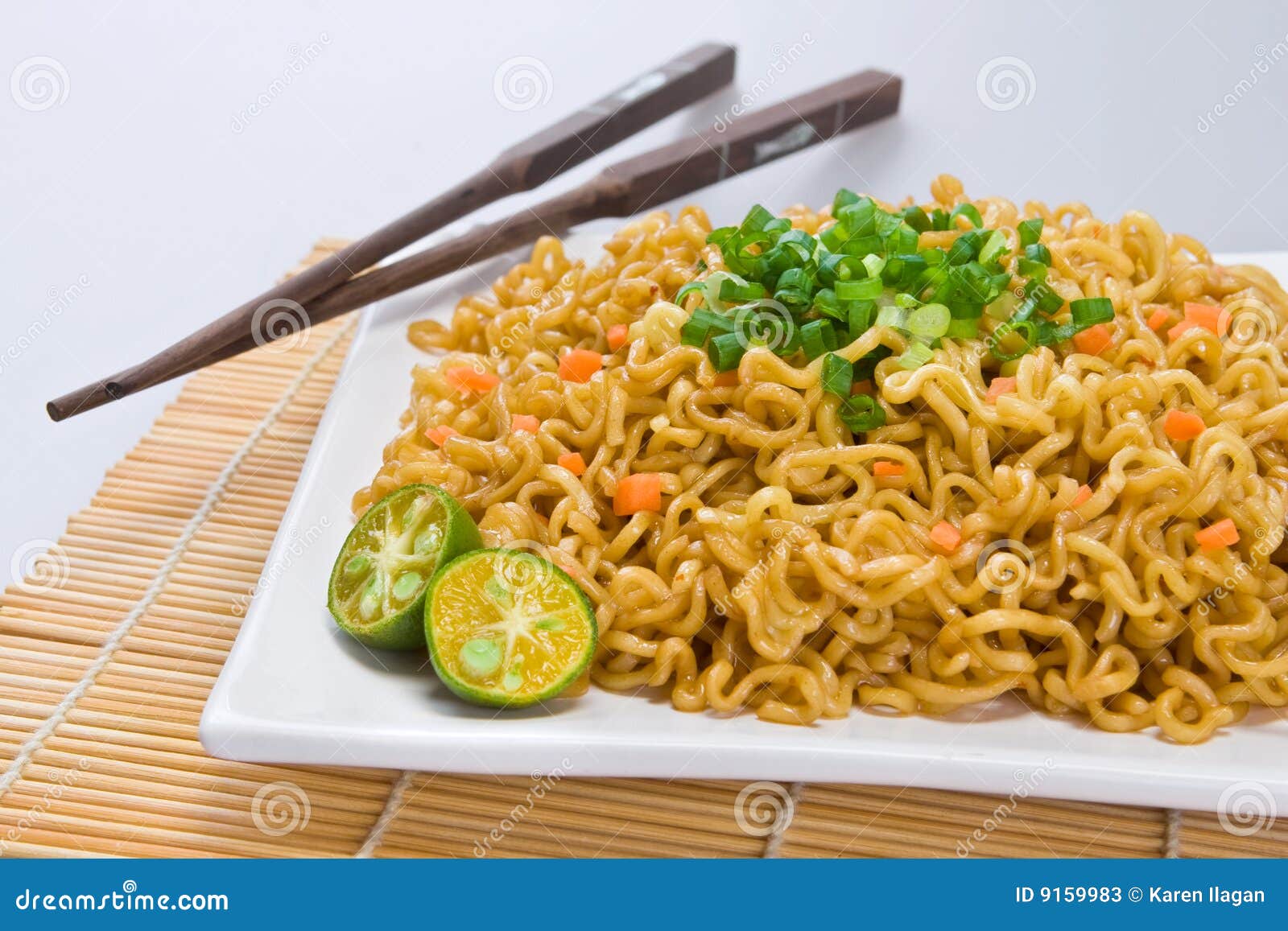 Pancit with chopsticks stock image. Image of philippine - 9159983