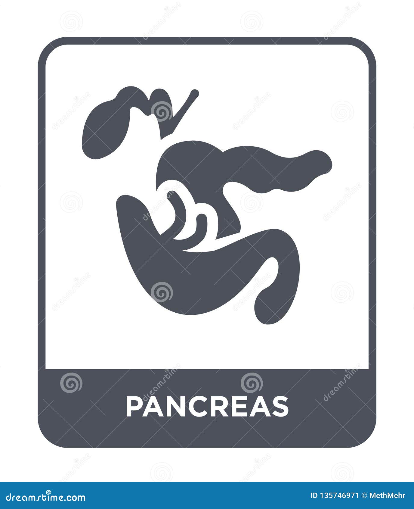 Pancreas Icon In Trendy Design Style. Pancreas Icon Isolated On White ... Pancreas Icon In Trendy Design Style. Pancreas Icon Isolated On White ...