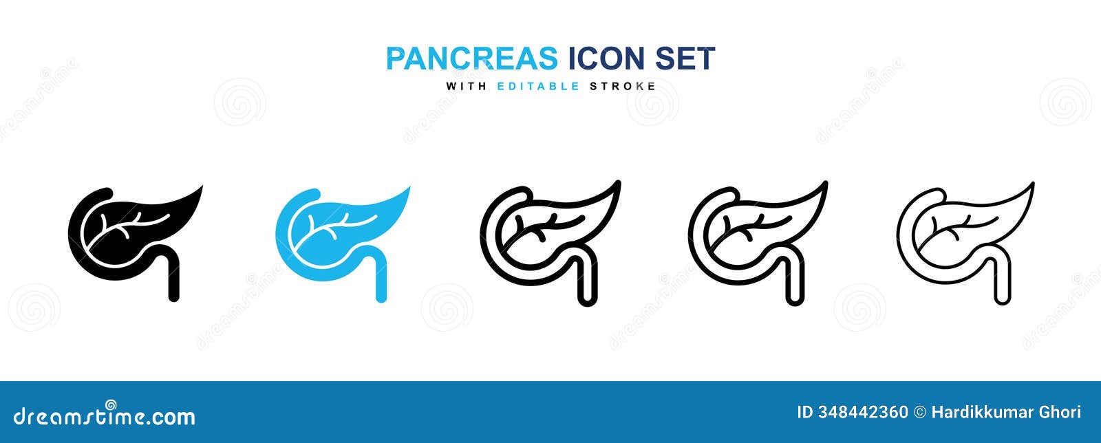 Pancreas Icon In Trendy Design Style. Pancreas Icon Isolated On White ...