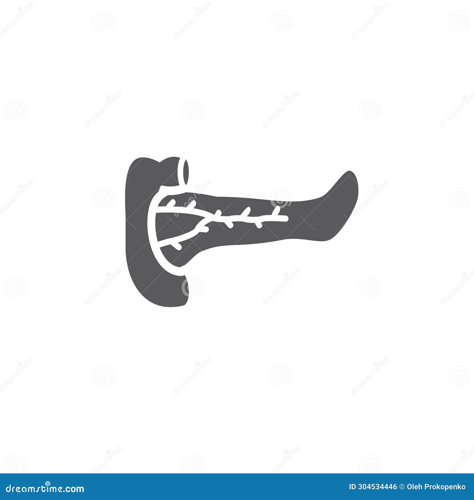 Pancreas Icon Vector Sign And Symbol Isolated On White Background ...