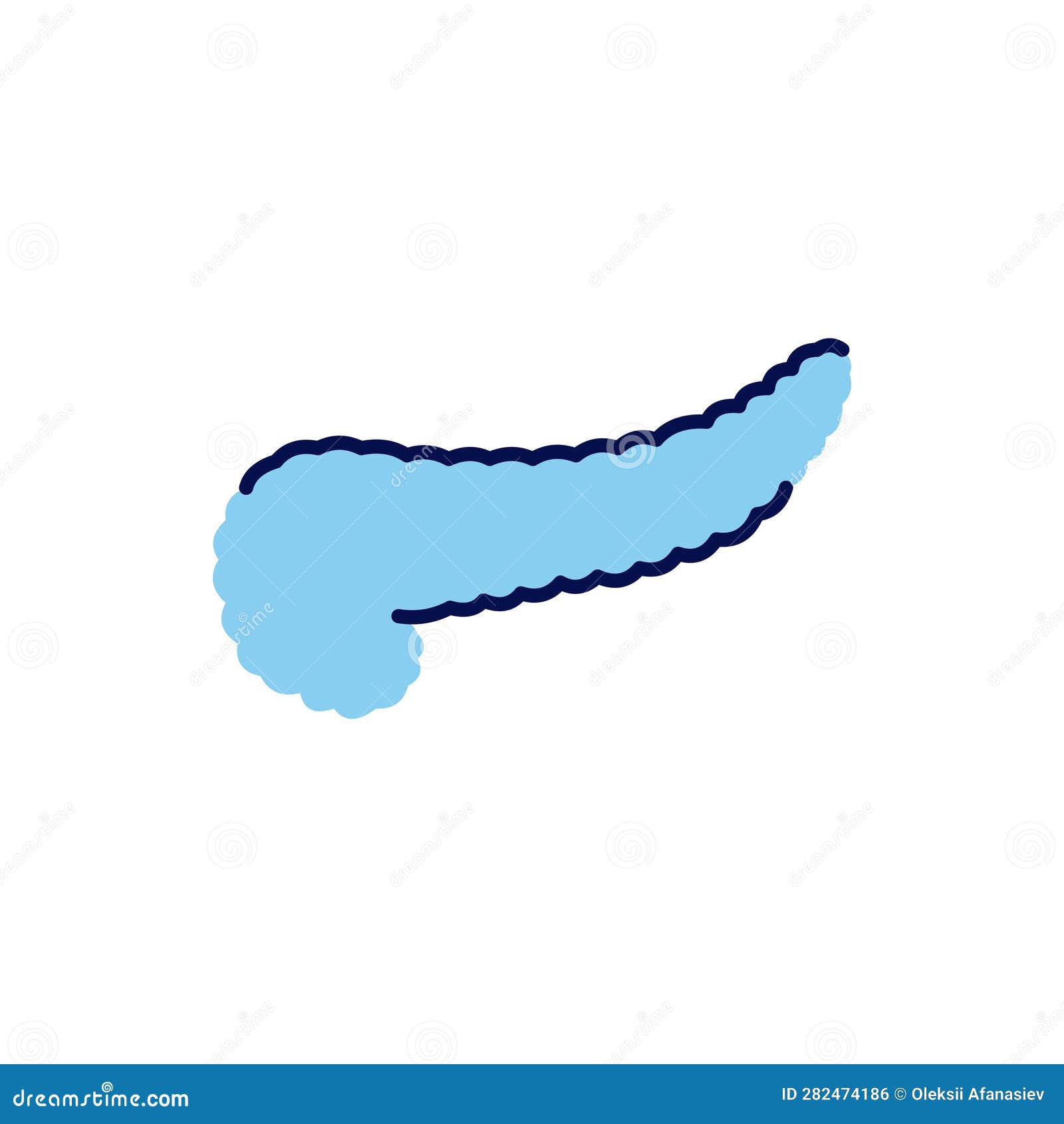 Pancreas Vector Line Icons stock vector. Illustration of internal ...