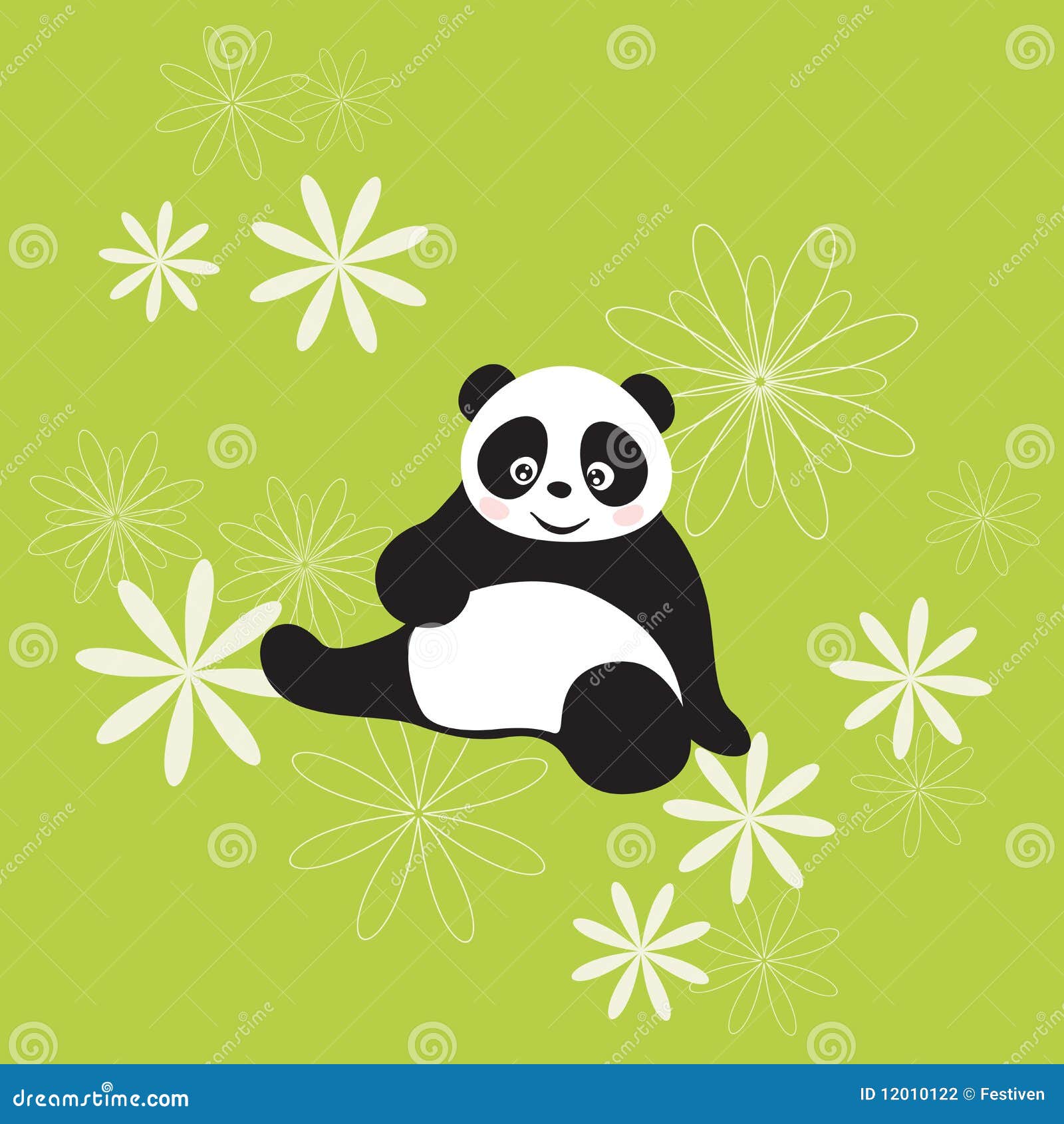 Panda stock vector. Illustration of culture, giant, food - 12010122
