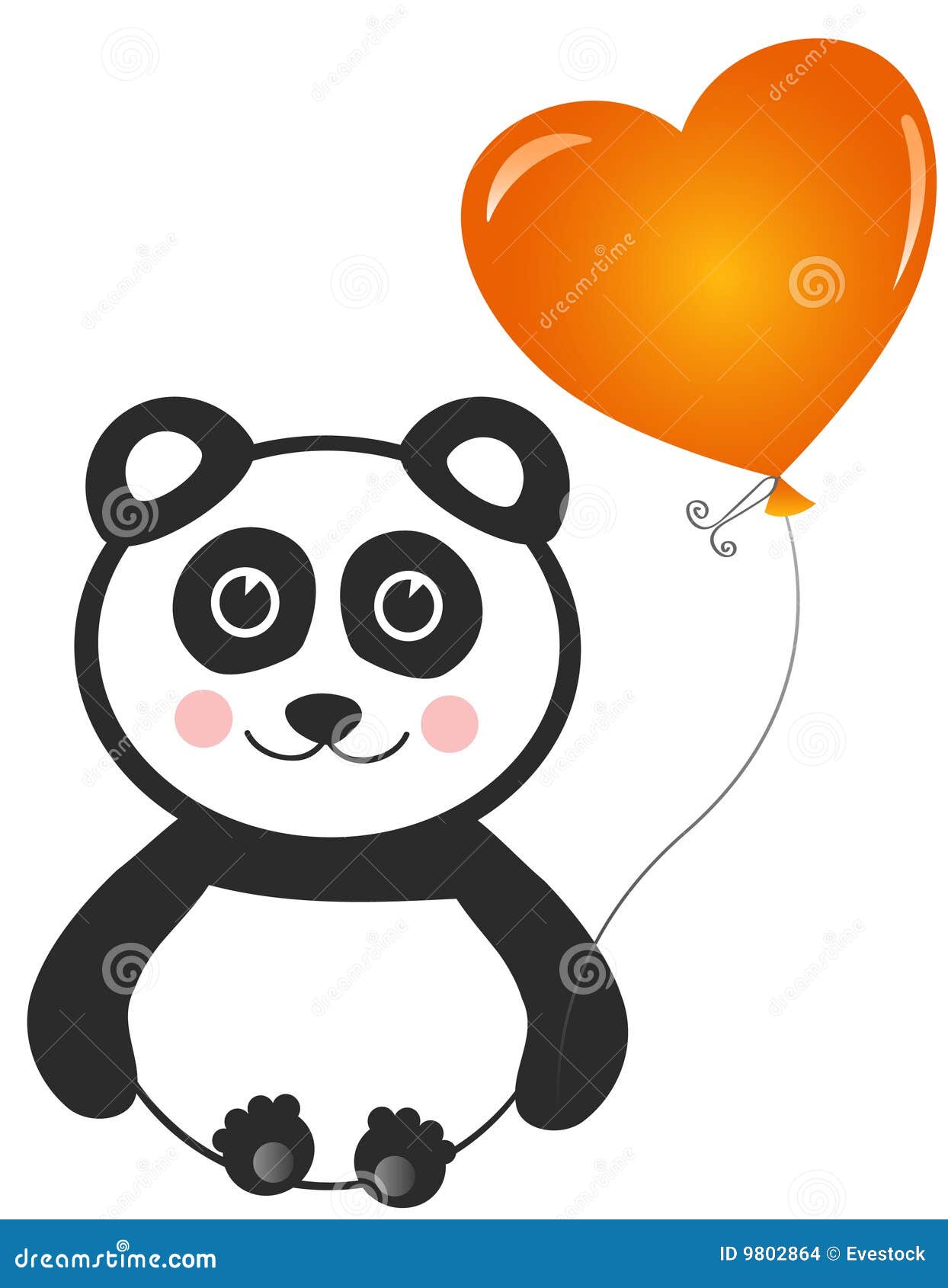 Panda alegre ilustración del vector. Ilustración de humor - 9802864