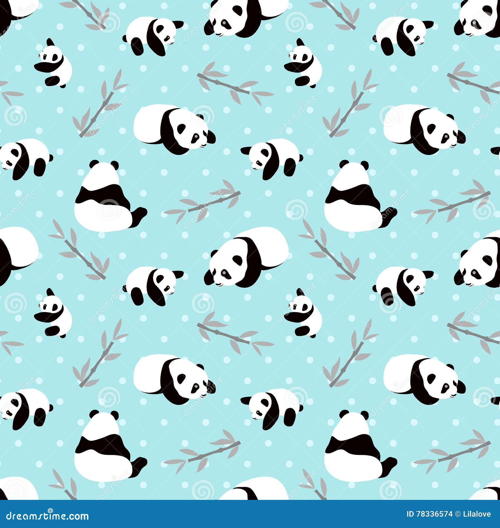 Panda Bear Vector Background. Stock Vector - Illustration of modern ...