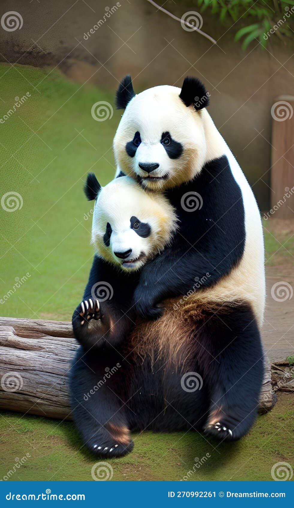Panda Bears Illustration Artificial Intelligence Artwork Stock ...