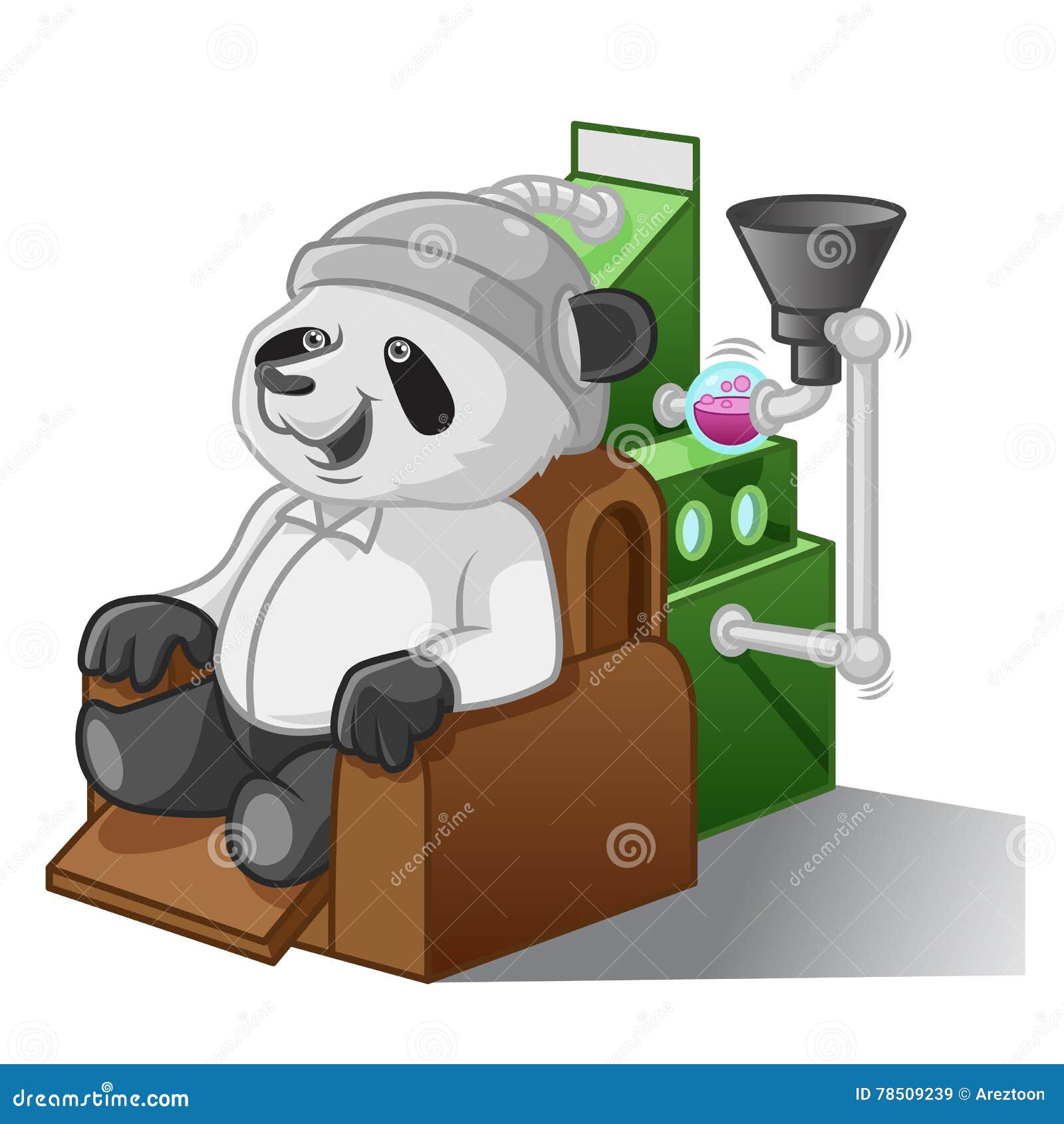 Brain Machine Interface Hand Drawn Outline Doodle Icon. Vector ...