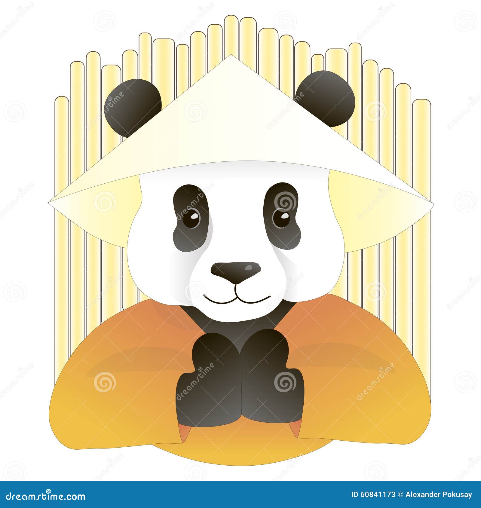Panda bu illustration de vecteur. Illustration du cadeau - 60841173