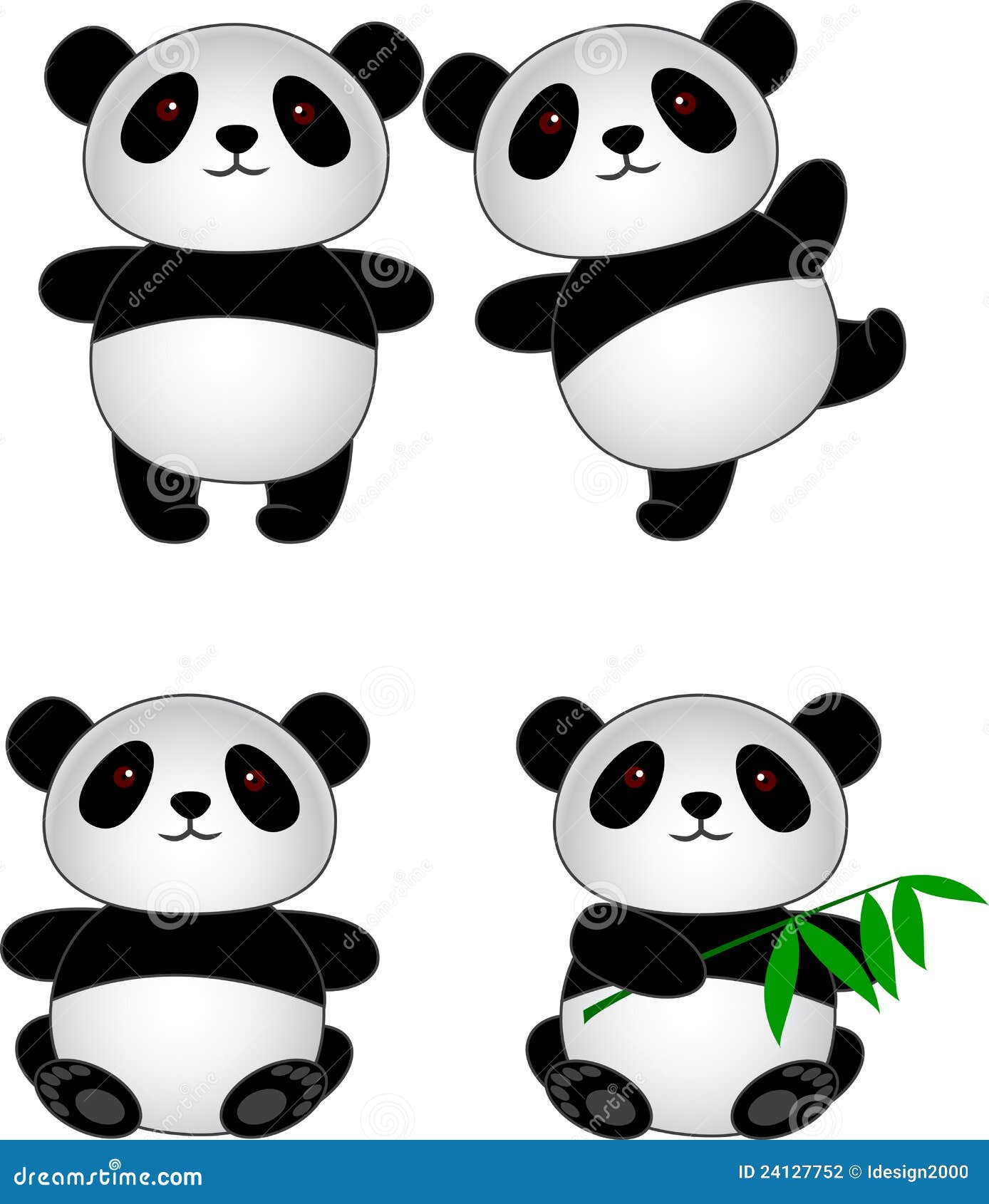 Panda cartoon stock illustration. Illustration of design - 24127752