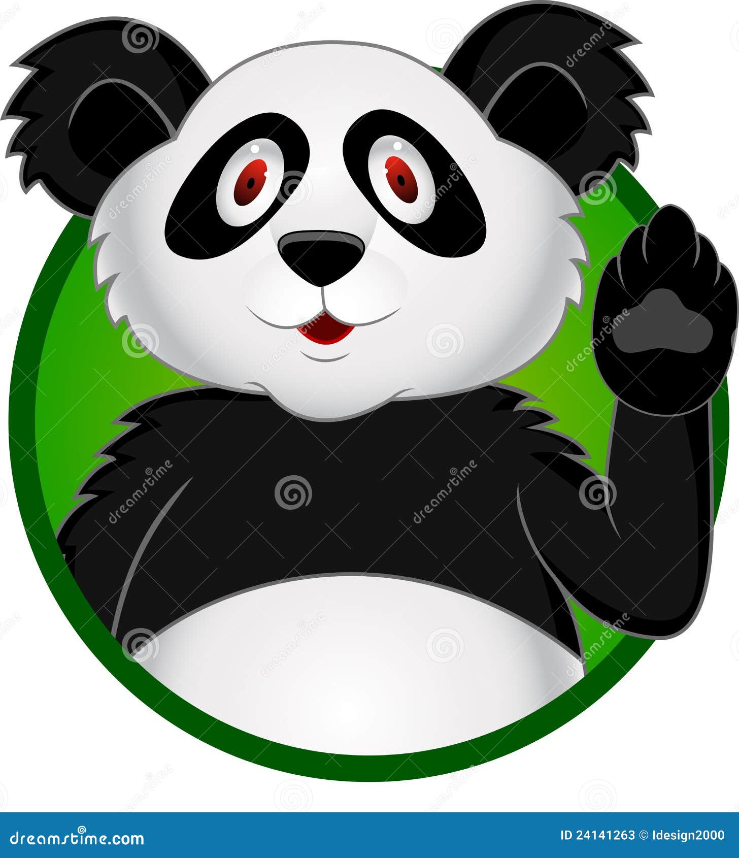 Panda cartoon stock illustration. Illustration of color - 24141263