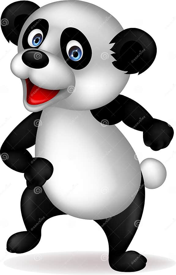 Panda cartoon dancing stock vector. Illustration of innocent - 27992144