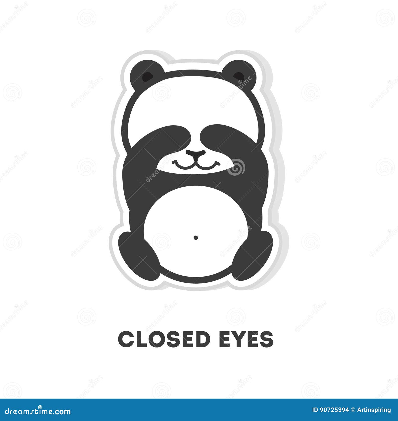 Panda Toy Eyes Set Vector Illustration. Wobbly Plastic Open Eyeballs Of ...