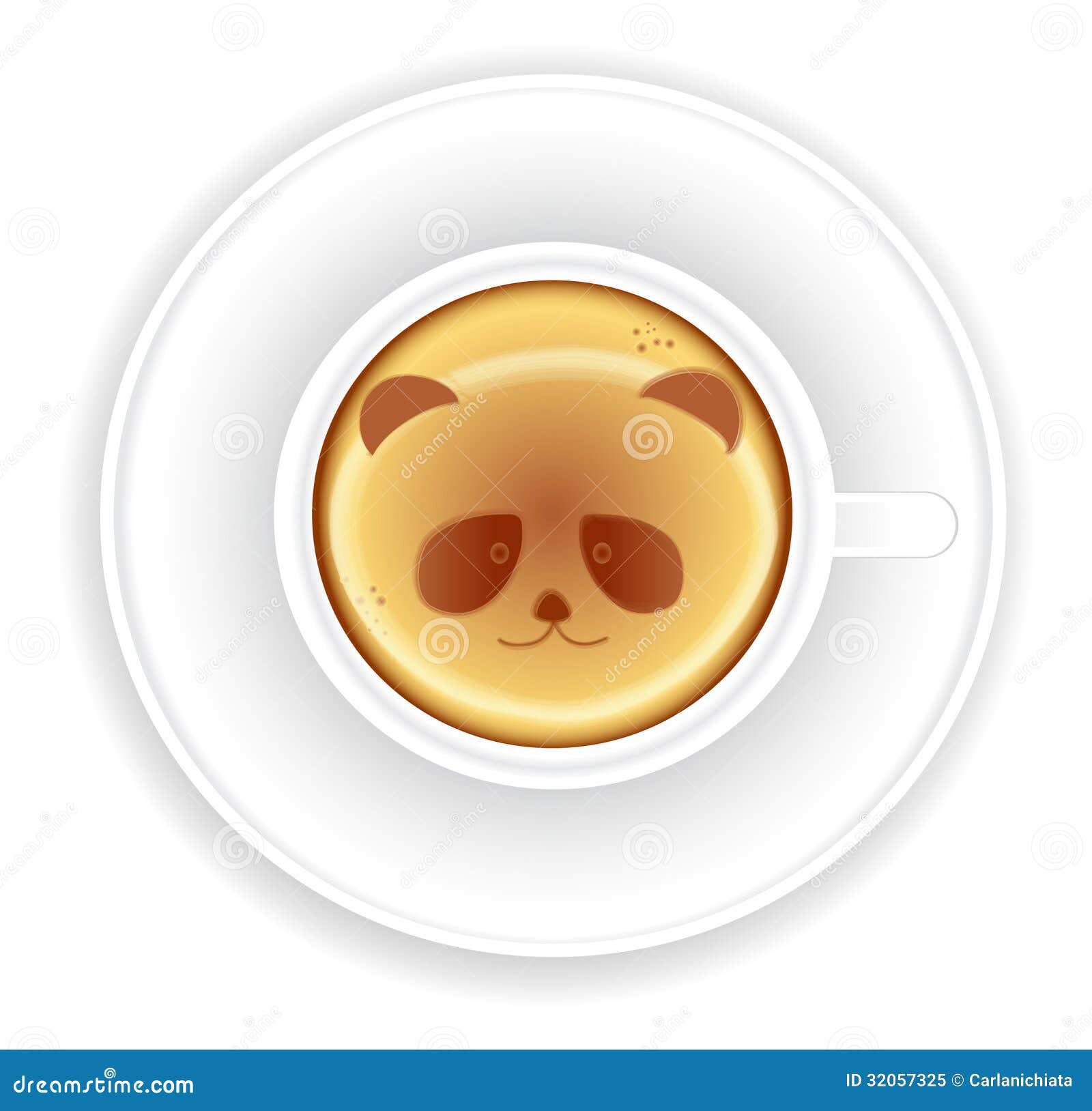 Panda coffee stock vector. Illustration of cafe, life - 32057325