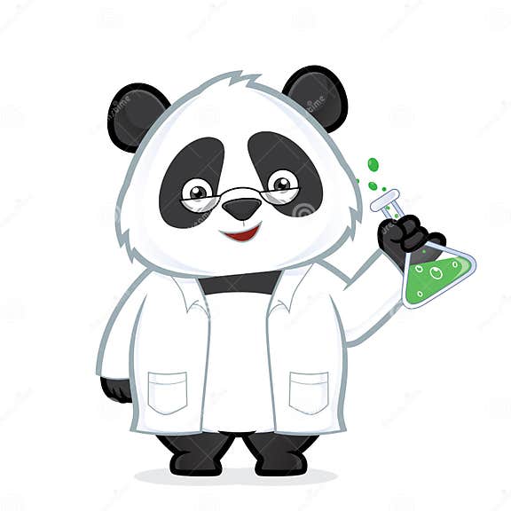 Panda do professor ilustração do vetor. Ilustração de preto - 48564792
