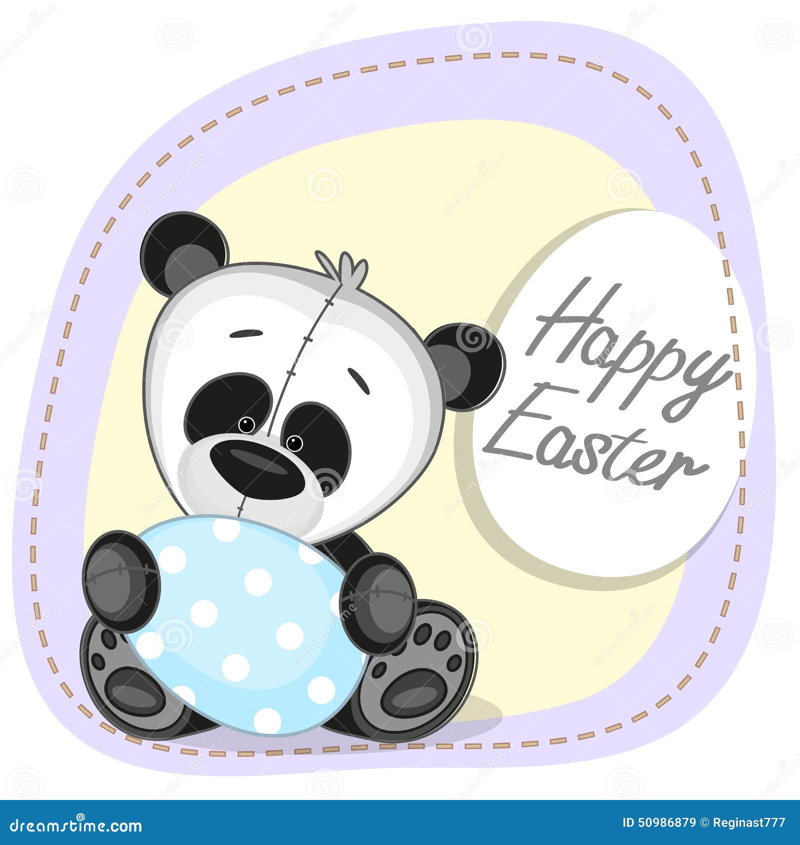 Panda with egg stock vector. Illustration of small, love - 50986879