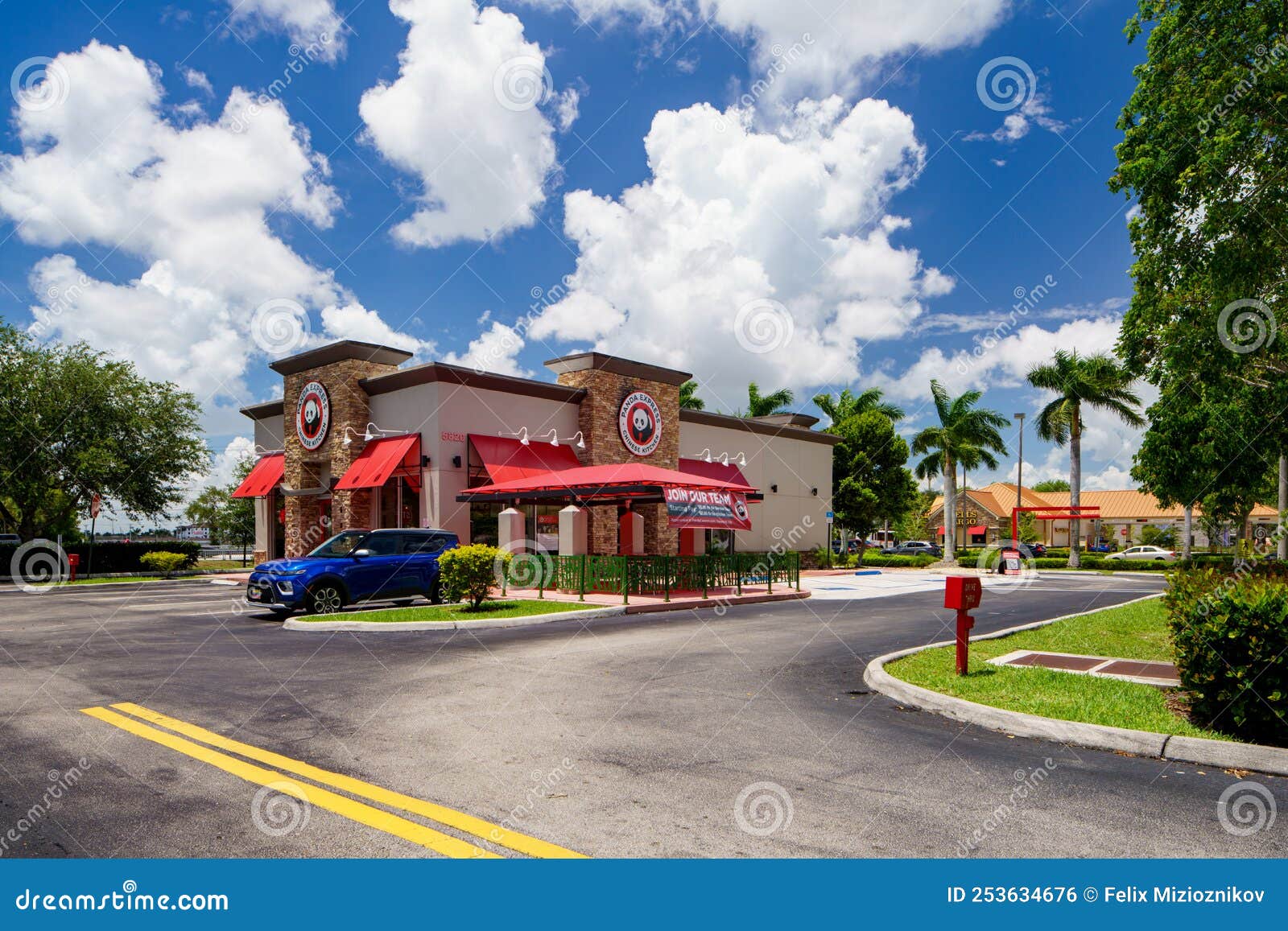 Panda express davie fl usa foto editorial. Imagen de negocios - 253634676