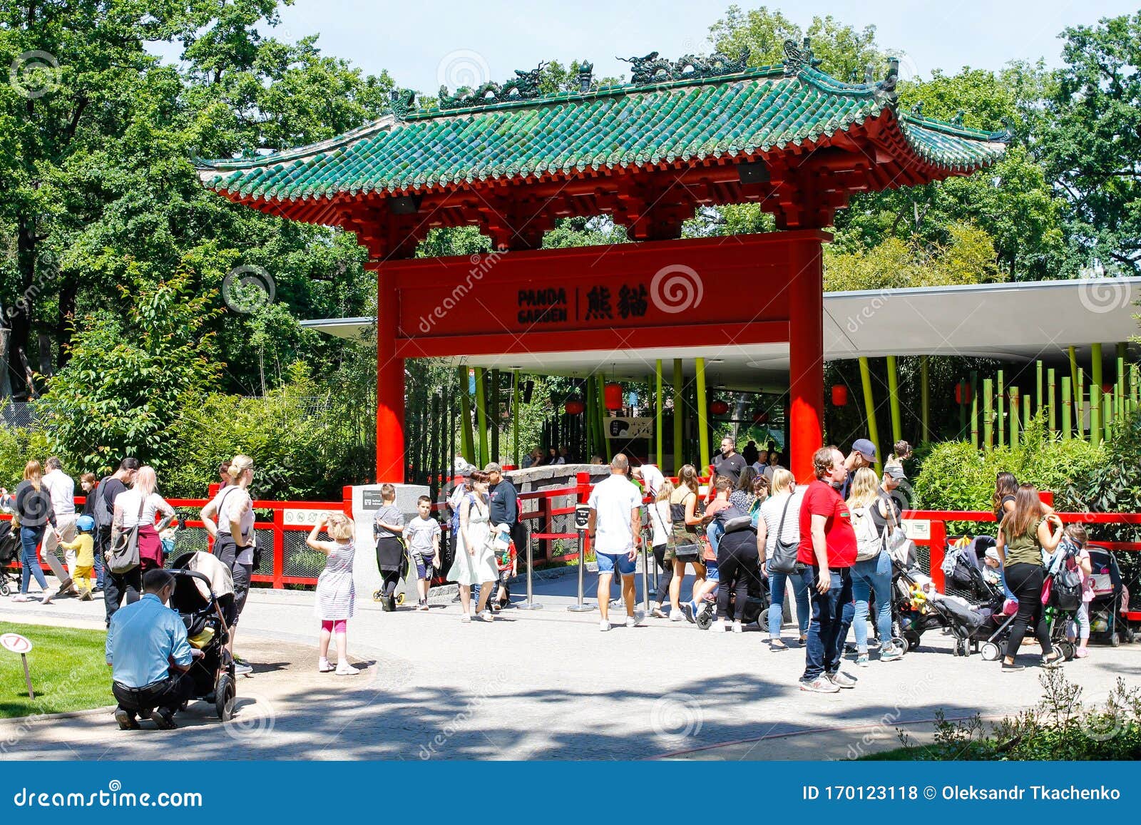 Panda Garden in Berlin Zoo editorial stock photo. Image of bear - 170123118