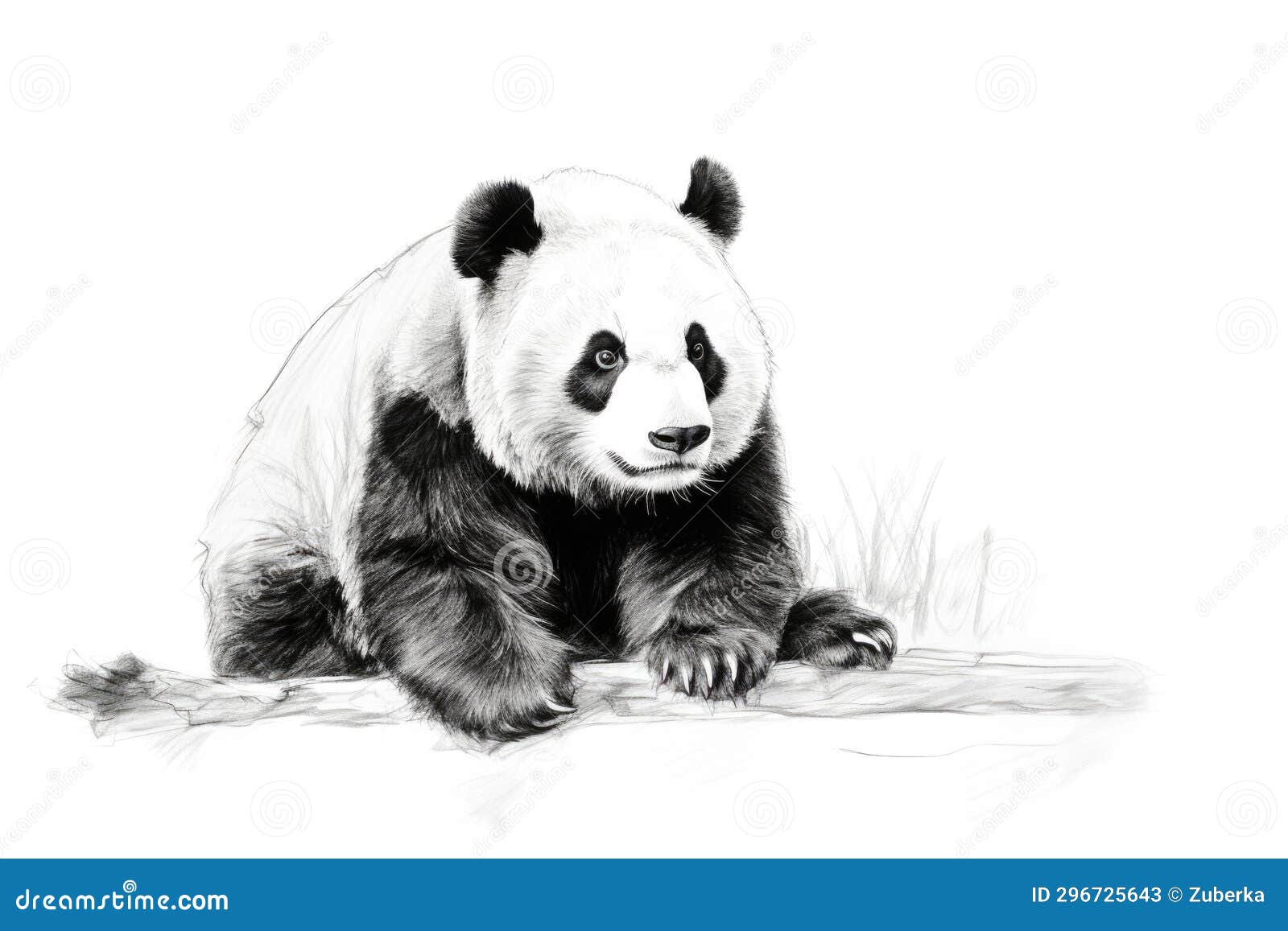 Panda Graphic Isolated stock illustration. Illustration of graphic ...
